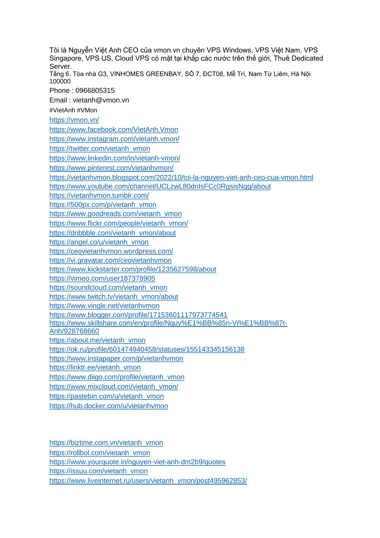 Tôi là Nguyễn Việt Anh CEO của vmon.docx | DocDroid