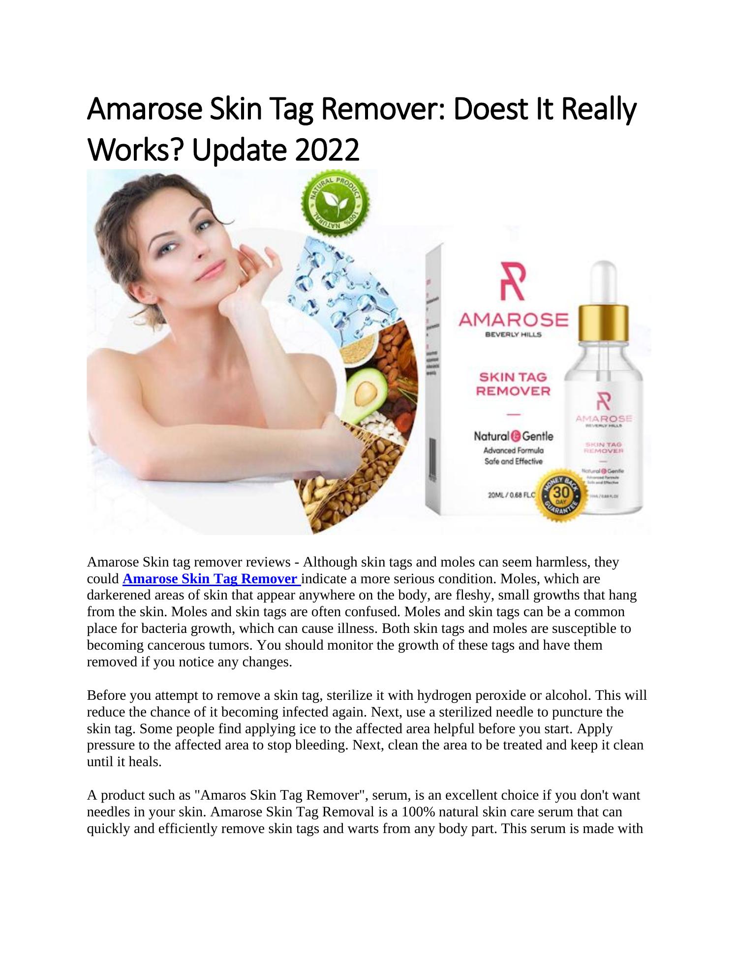 Amarose Skin Tag Remover Reviews.pdf | DocDroid