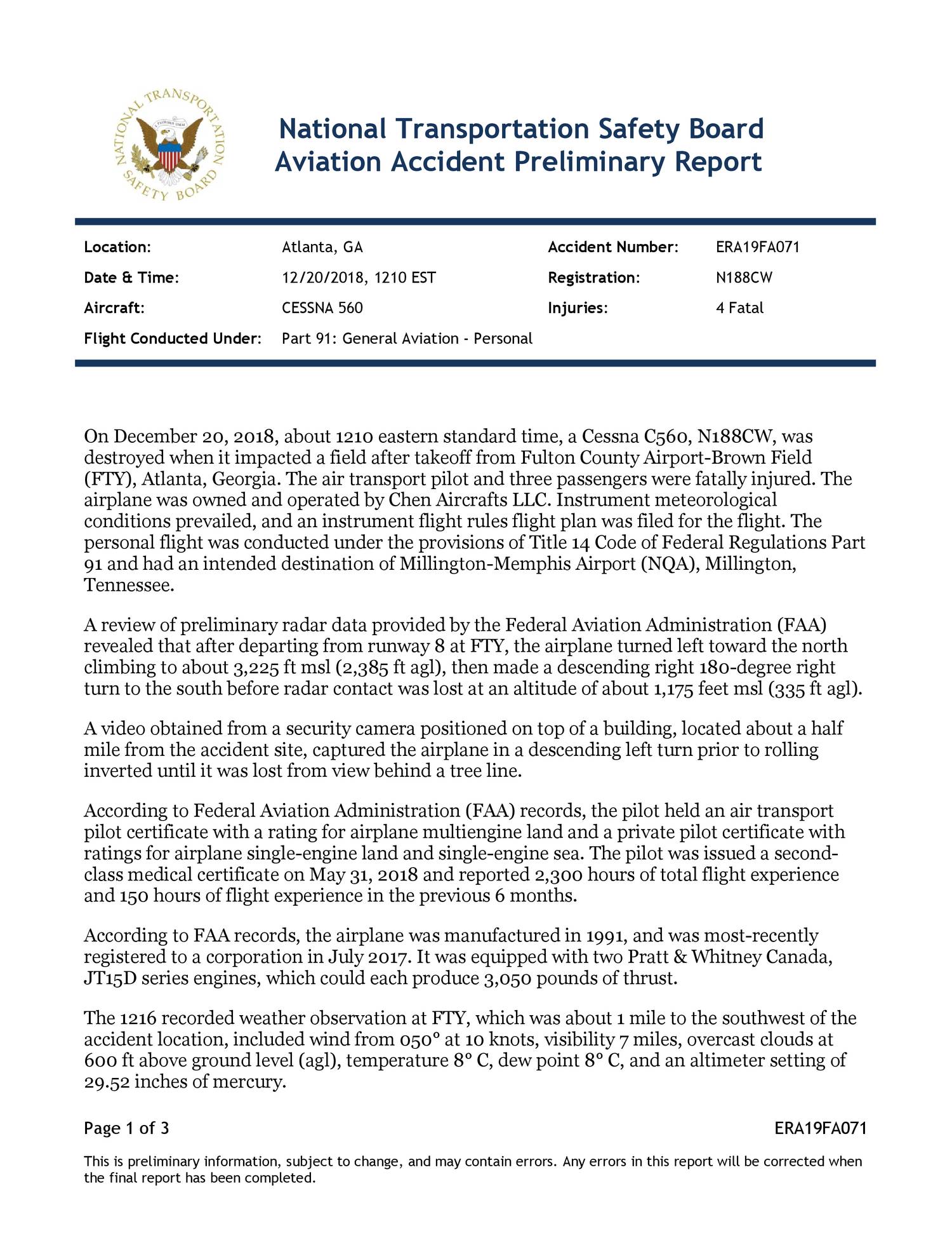 may day flight crash