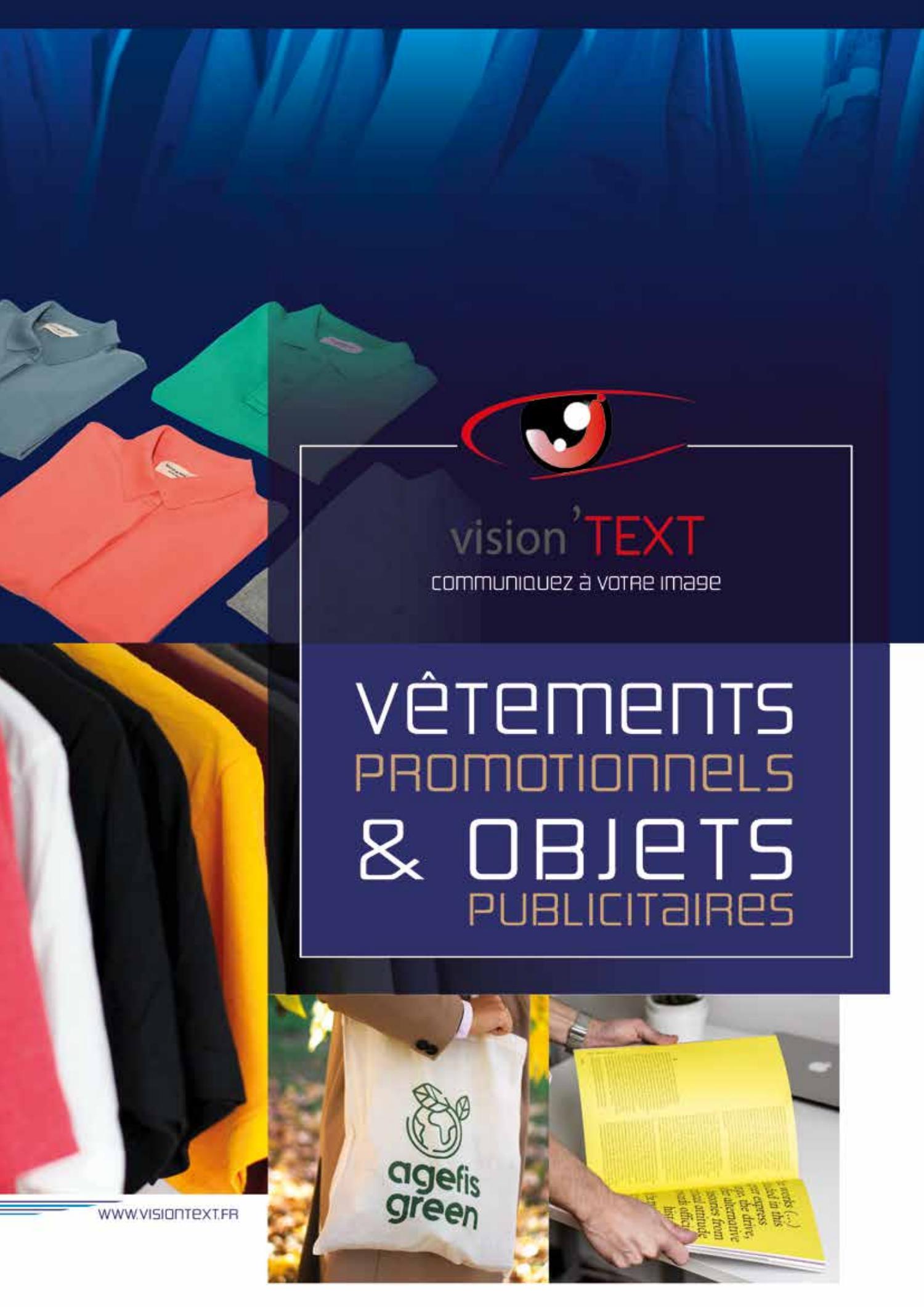 Plaquette Textile & Objets publicitaires 2022 - vision'TEXT.pdf | DocDroid