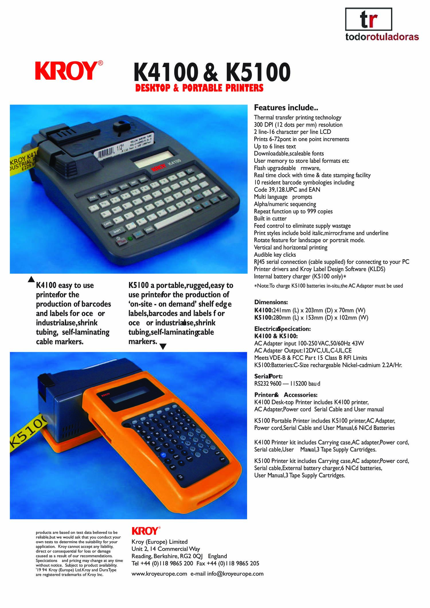 Folleto Kroy K4100 - K5100.pdf | DocDroid