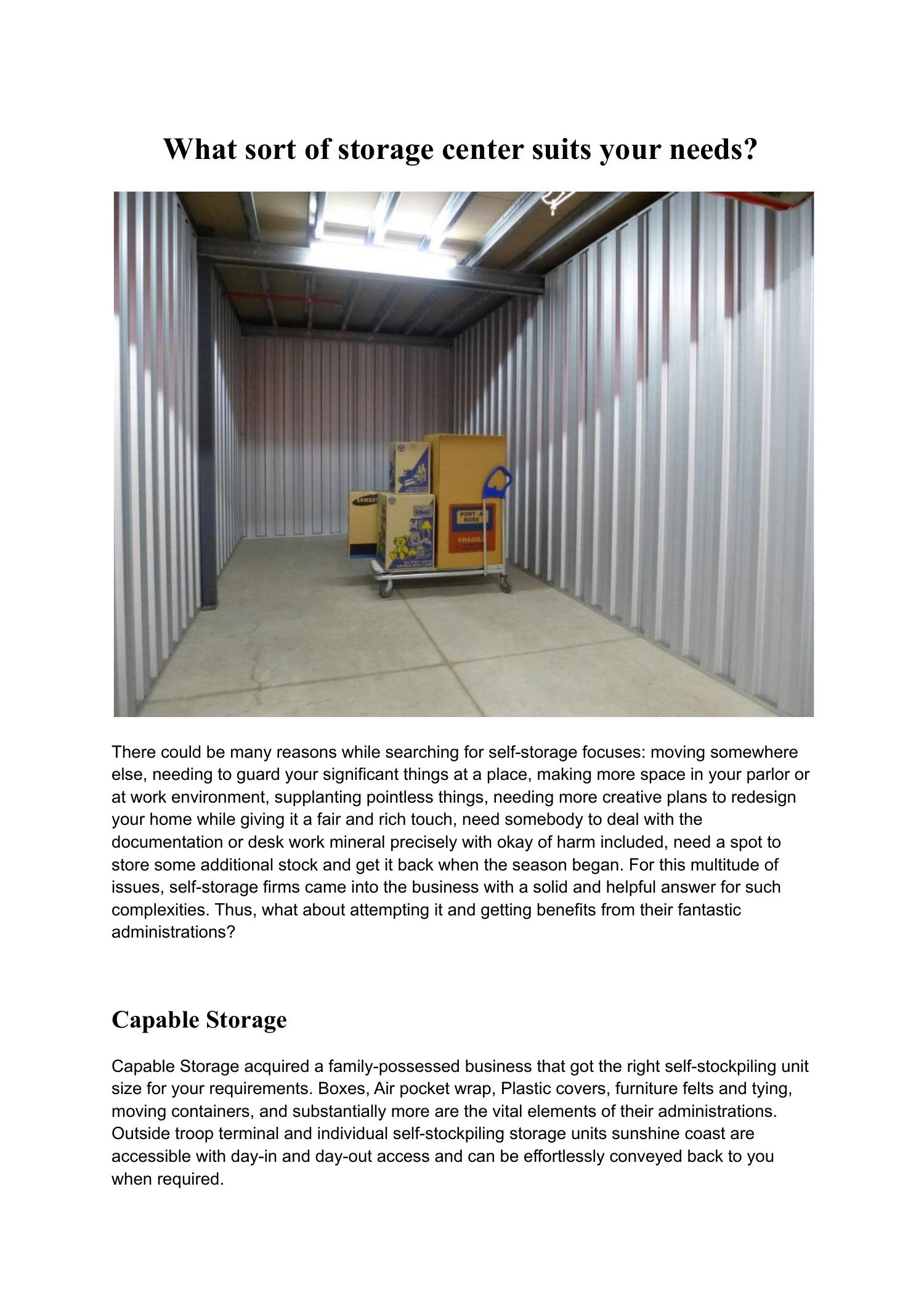 What sort of storage center suits your needs.pdf | DocDroid