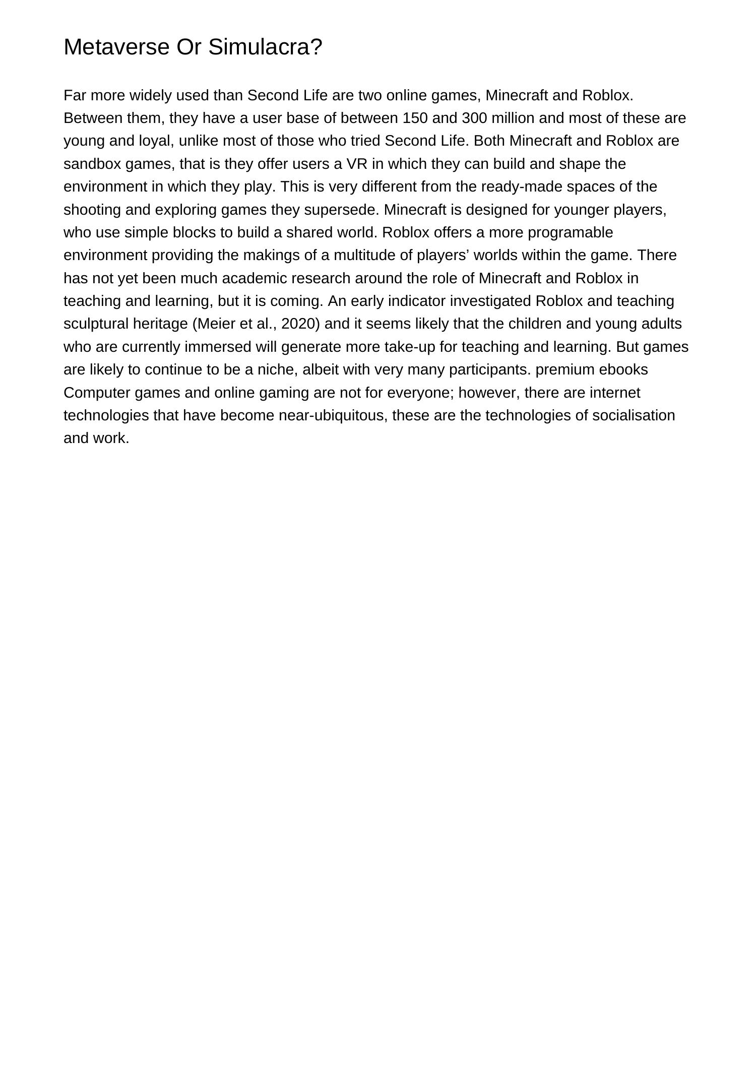 Metaverse Or Simulacranubvy.pdf.pdf | DocDroid