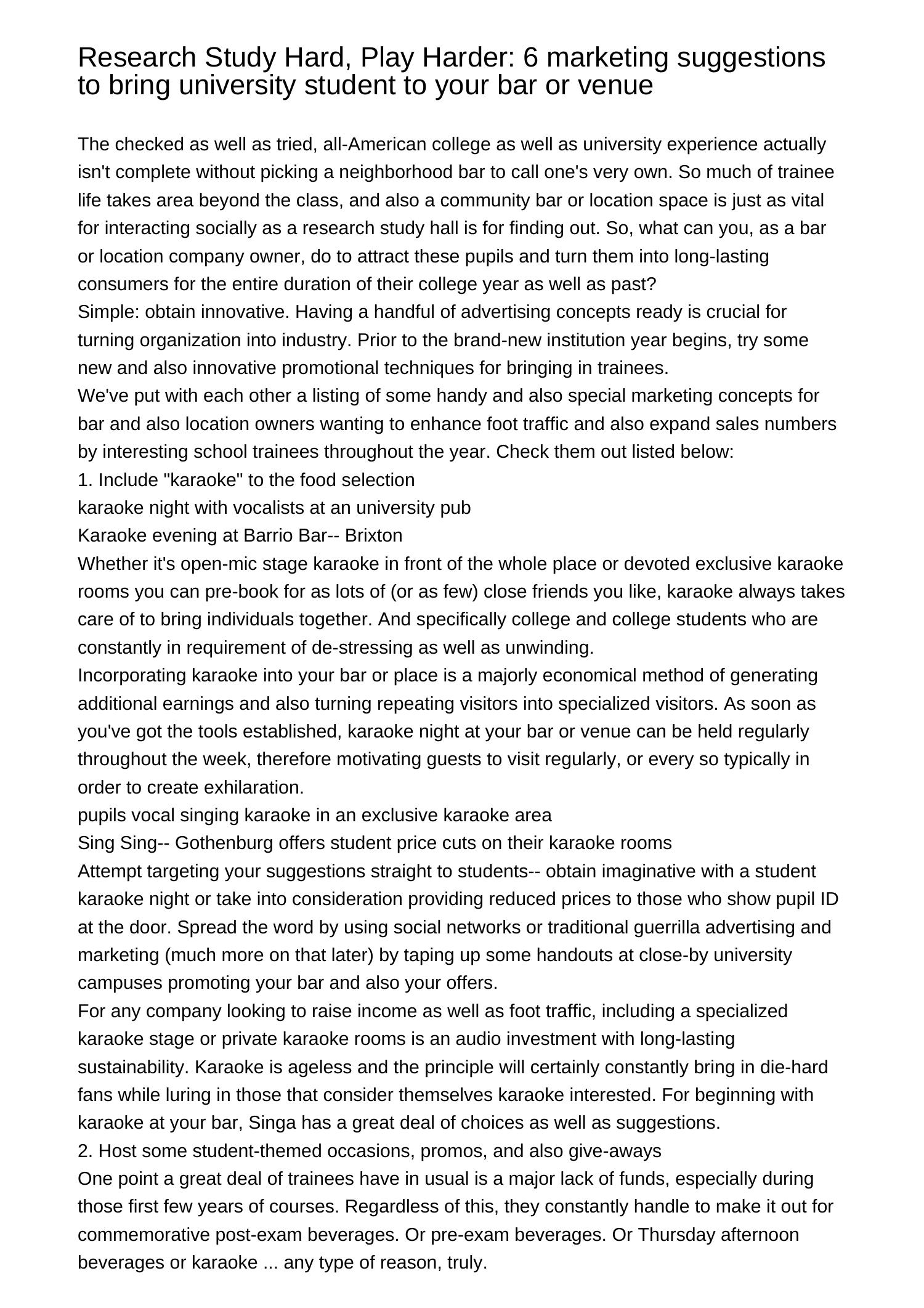 Research Study Hard Play Harder 6 marketing suggestions to bring ...