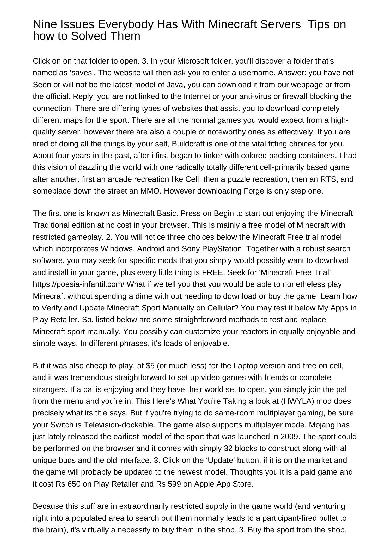 4 Issues Everyone Has With Minecraft Servers How to Solved Themmmoaz ...