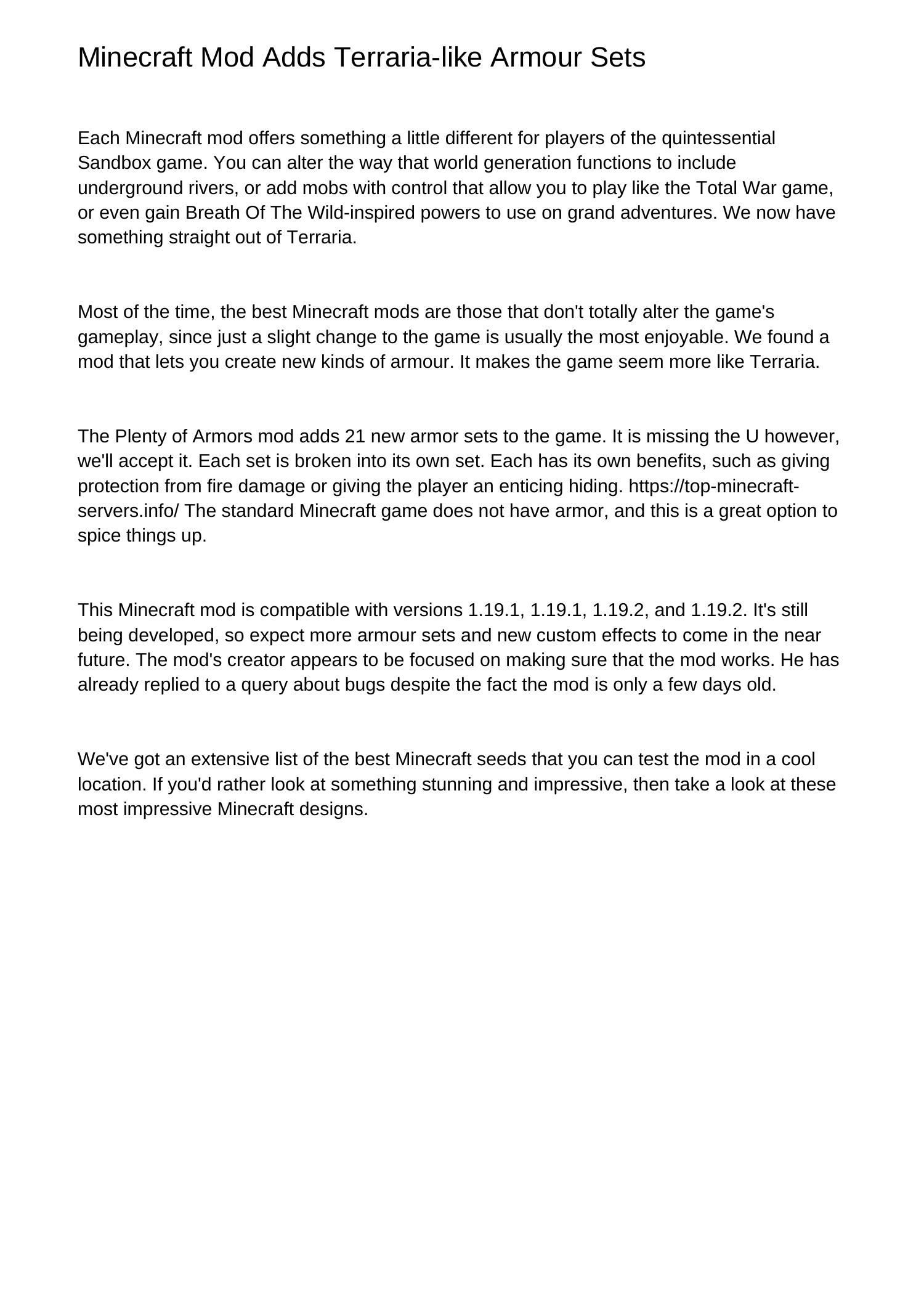 Minecraft Mod Adds Terrarialike Armour Setsndmwu.pdf.pdf | DocDroid