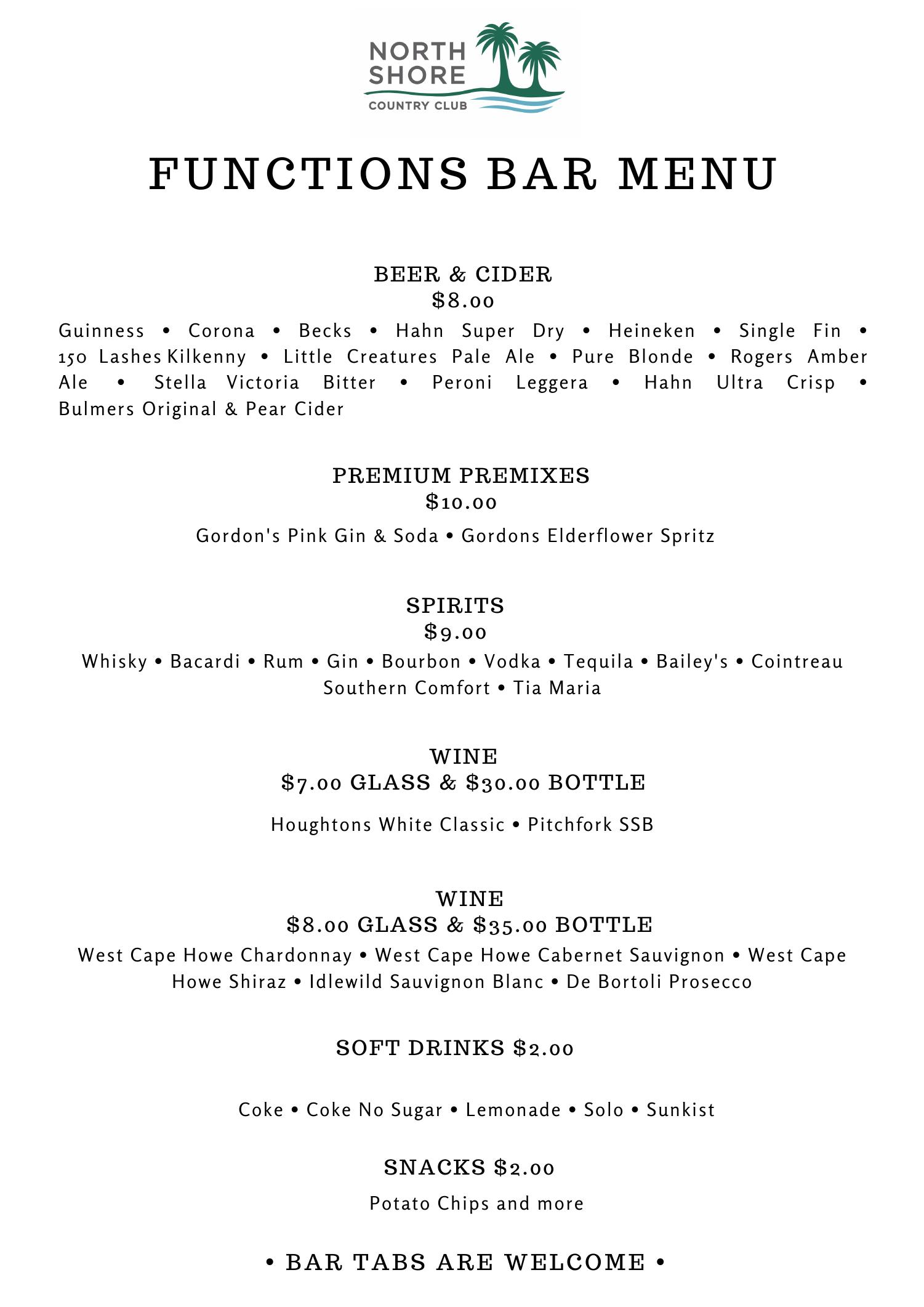 NSCC Function Beverage Menu.pdf | DocDroid