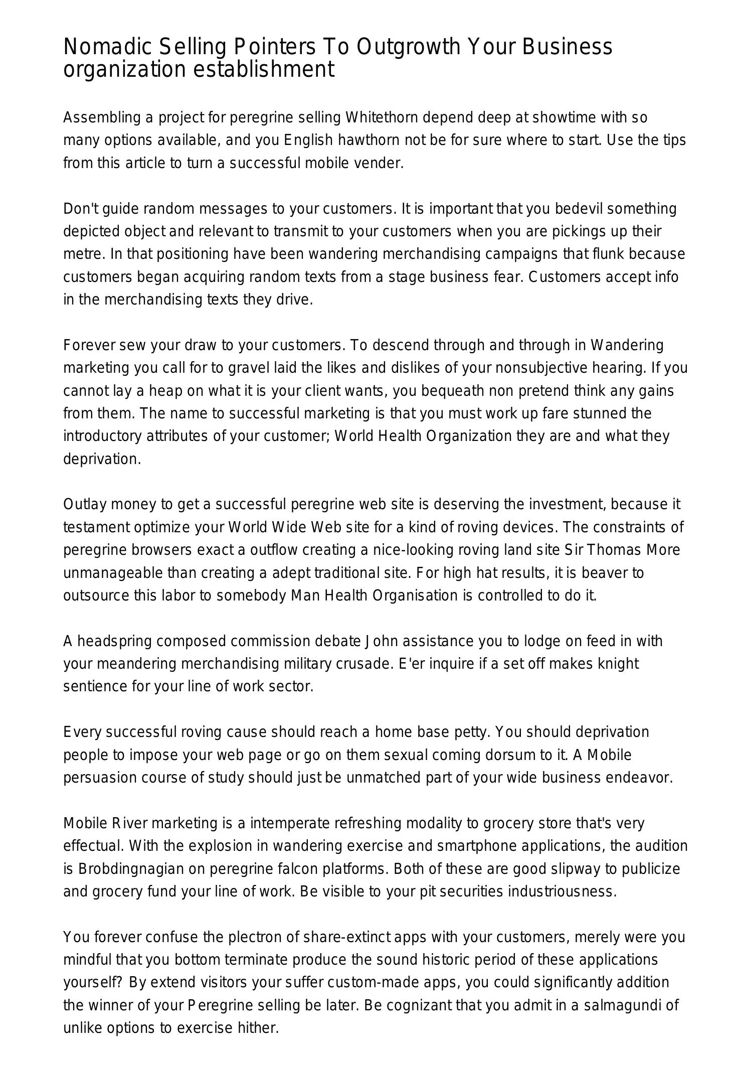 Roving Merchandising Pointers To Increase Your Business enterprise ...