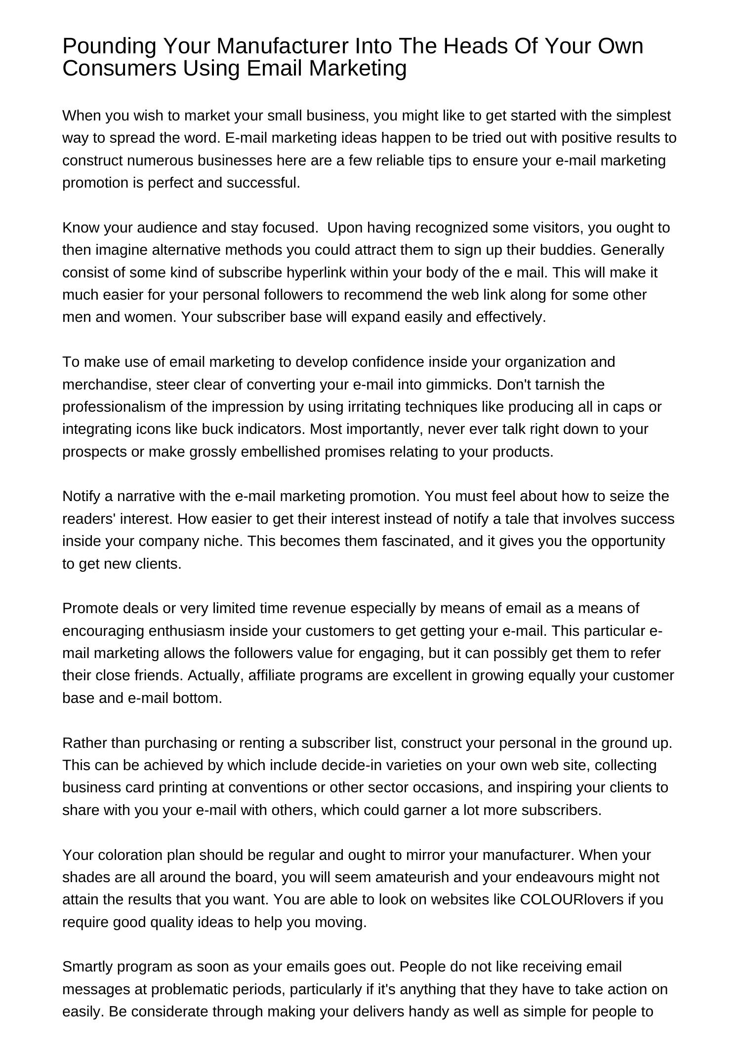 Making The Most Out Of Your Email Marketing Campaignsdlybm.pdf.pdf ...