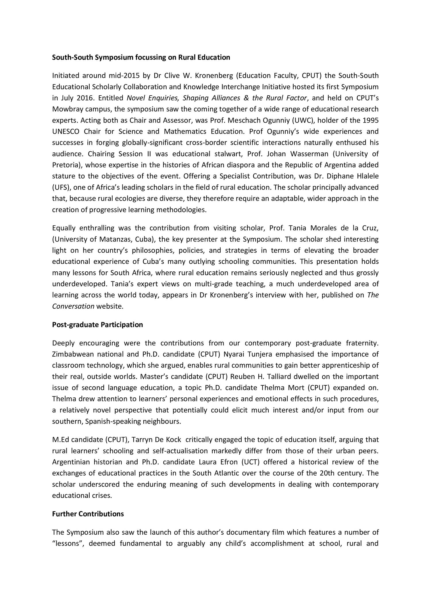 CPUT NEWS Mini Symposium Report.pdf | DocDroid