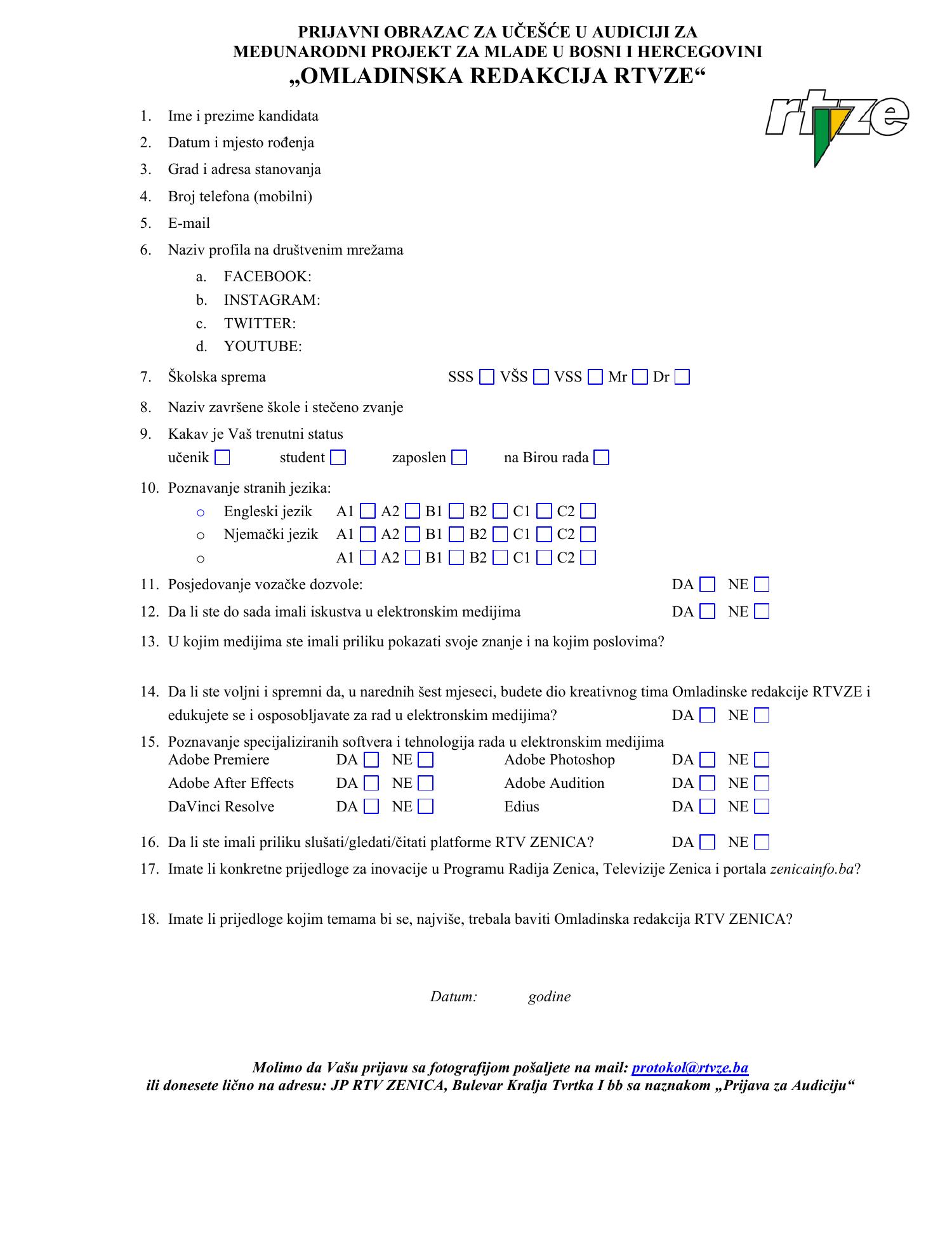 Prijavni obrazac RTV ZENICA - IOM.doc | DocDroid