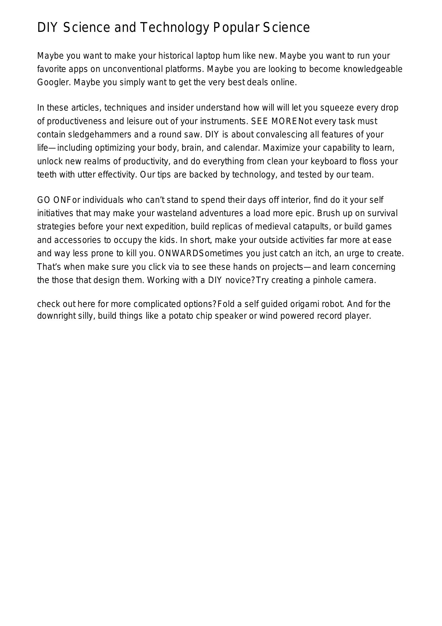 DIY Science and Technology Popular Sciencedrfnj.pdf.pdf | DocDroid