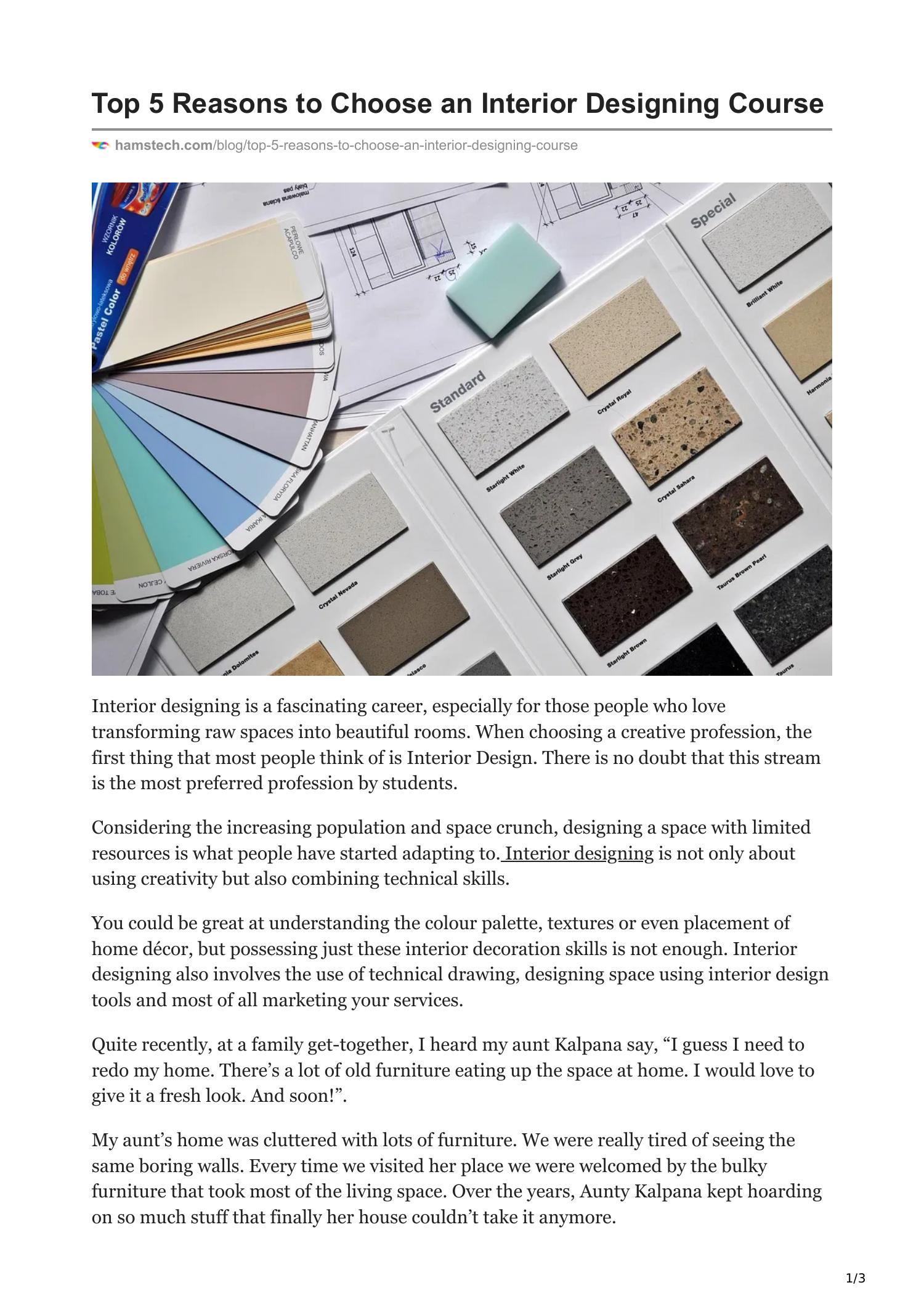 Top 5 Reasons to Choose an Interior Designing Course.pdf | DocDroid