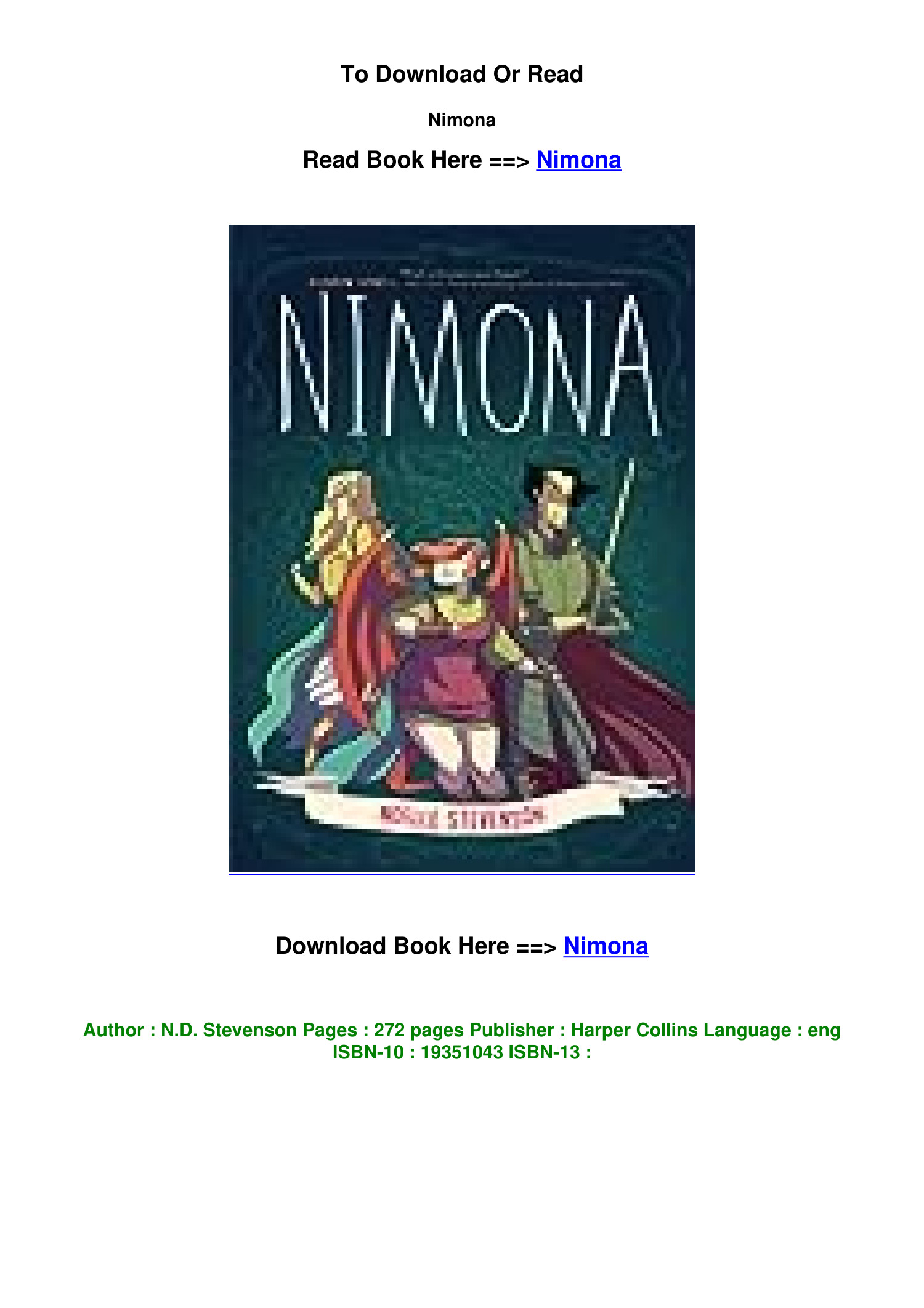Download epub Nimona by N D Stevenson.pdf | DocDroid