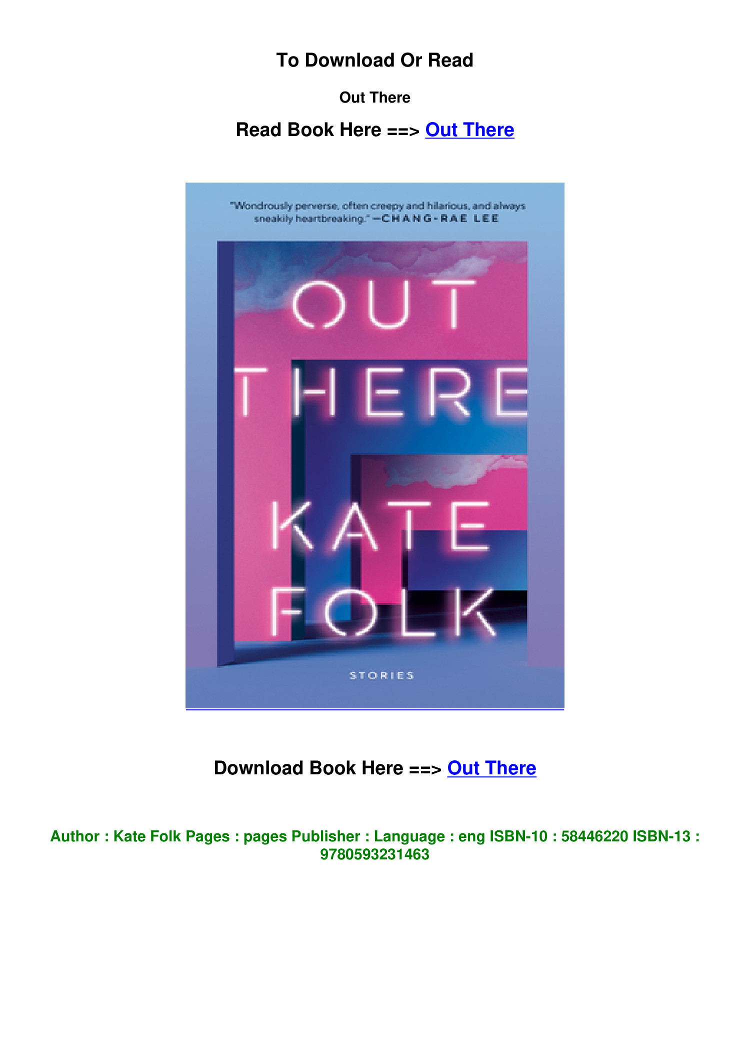 EPUB DOWNLOAD Out There by Kate Folk.pdf | DocDroid