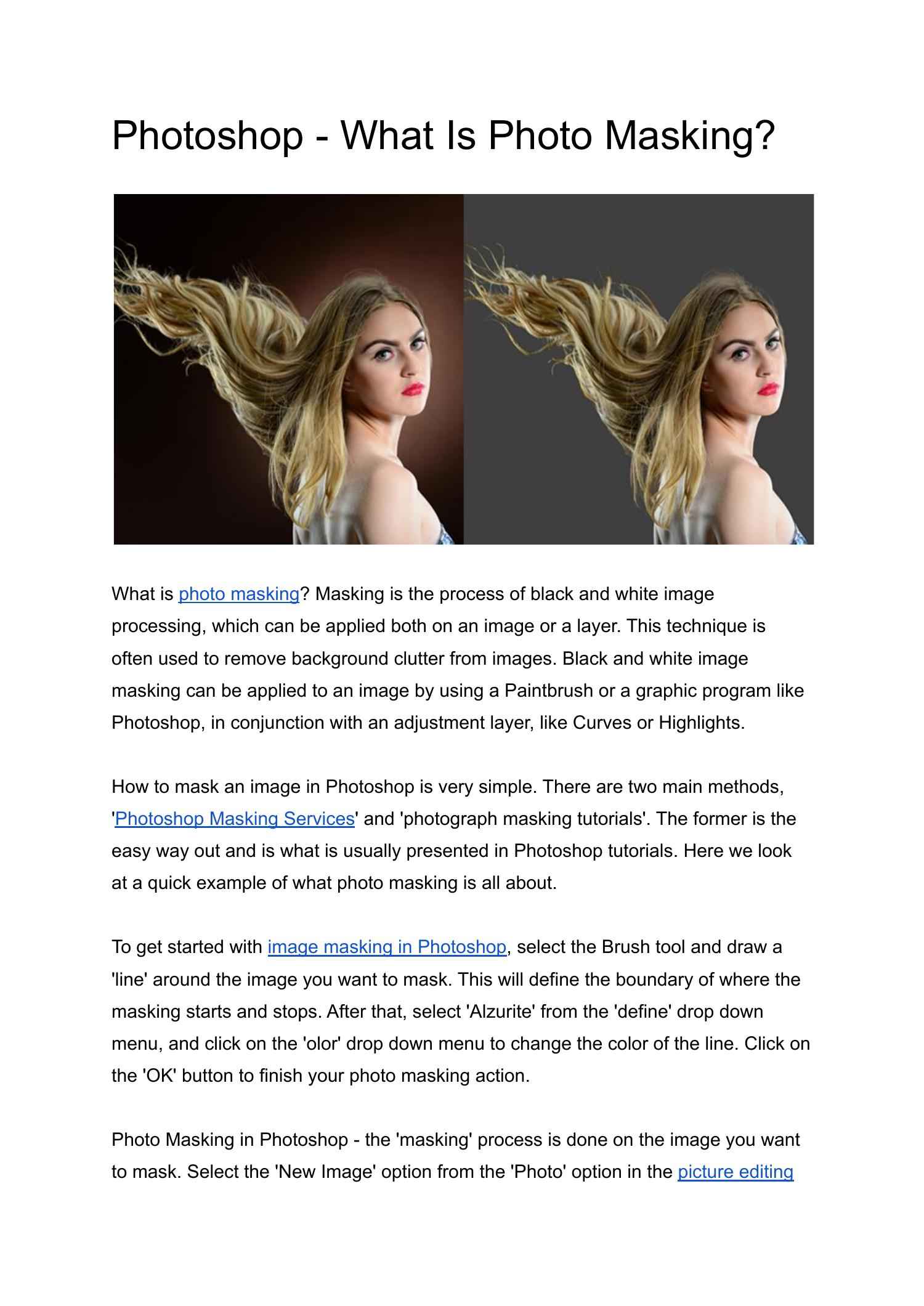 The Ultimate Guide To How to Photo Masking in Photoshop.pdf | DocDroid