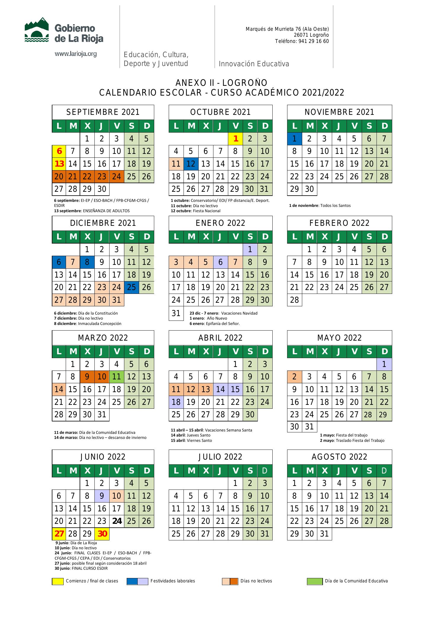 CALENDARIO ESCOLAR 2021-22.pdf | DocDroid