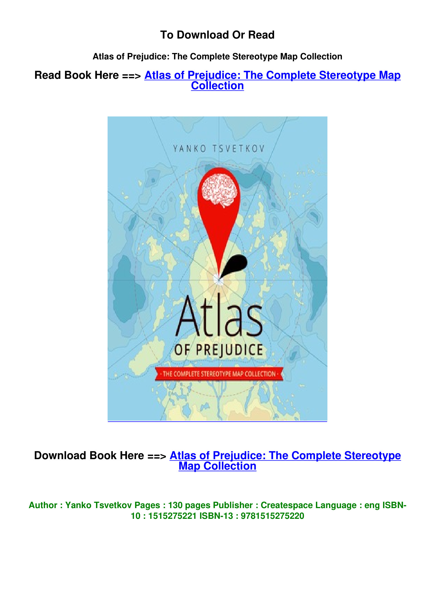PDF download Atlas of Prejudice The Complete Stereotype Map Collection by .pdf | DocDroid