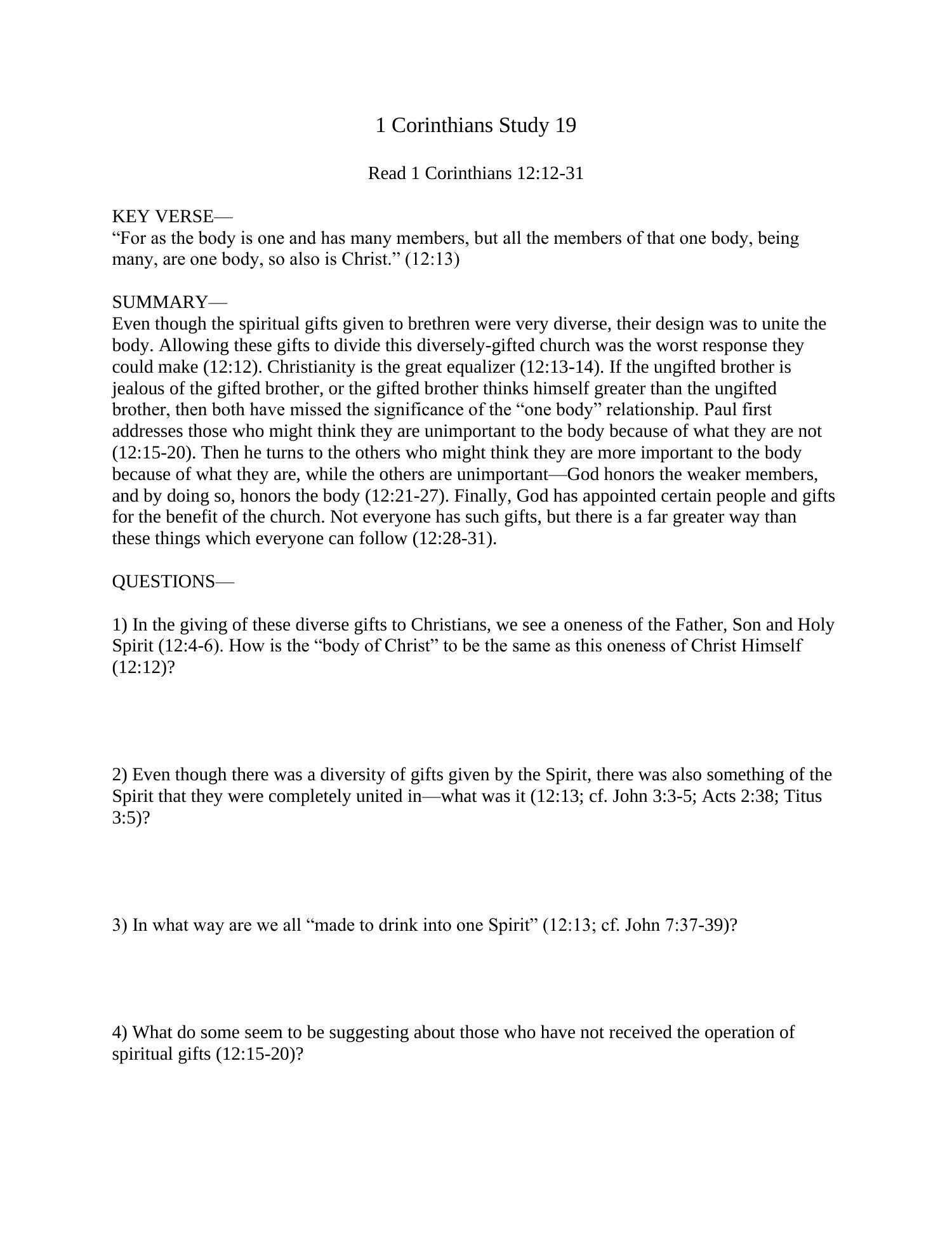 1 Corinthians Study 19.docx | DocDroid