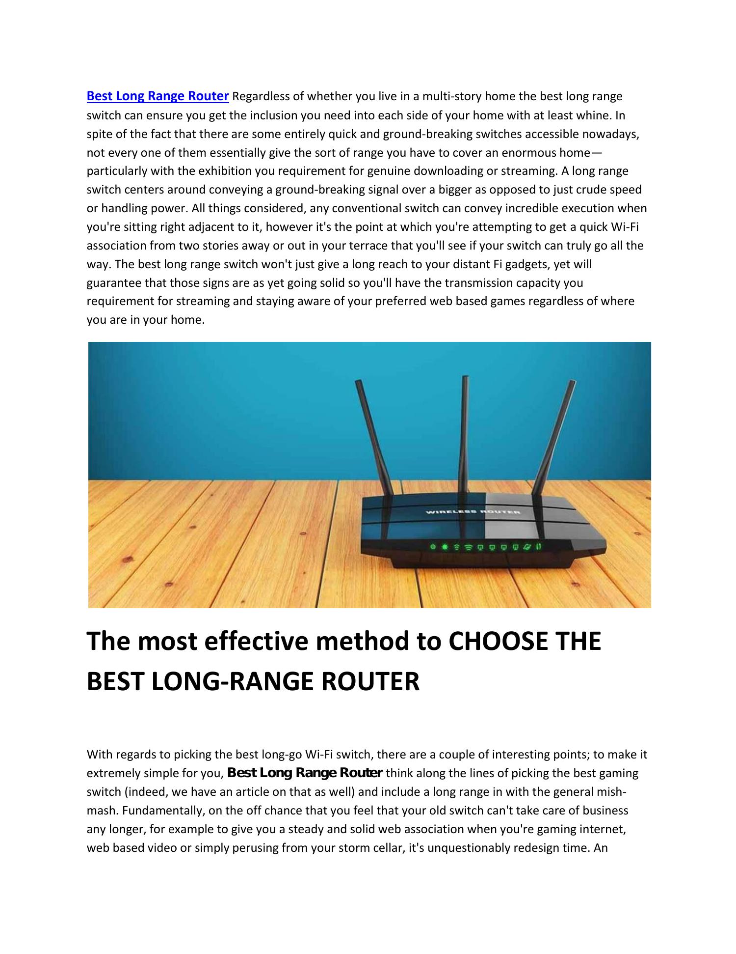 Best Long Range Router Reviews 2020 _ Buyer’s Guide Updated.pdf | DocDroid