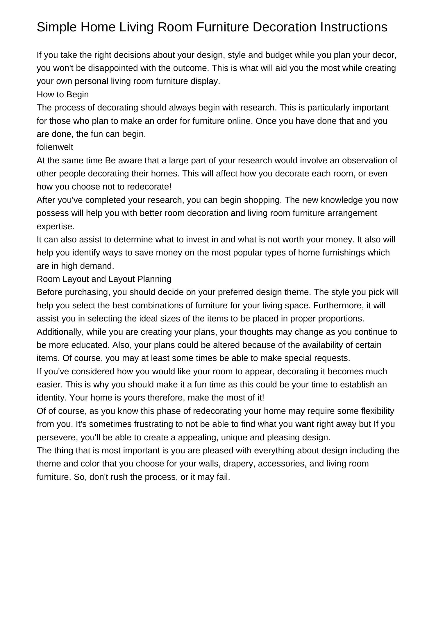 Simple Home Living Room Furniture Decoration Instructionsblknm.pdf.pdf ...