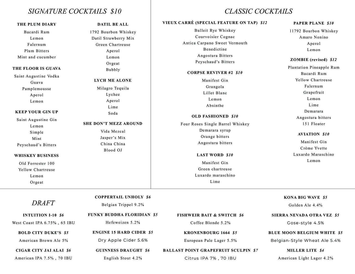 Drinks Menu.pdf | DocDroid
