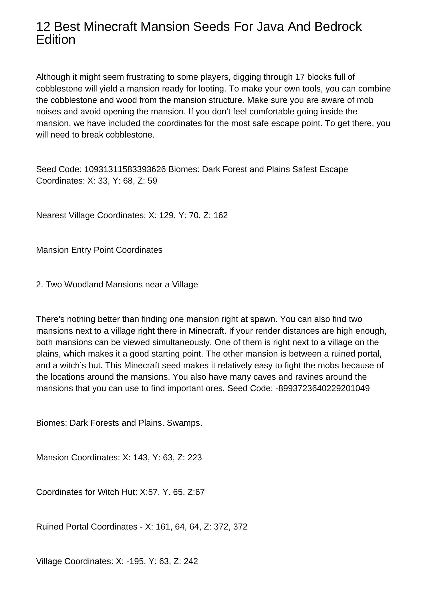 12 Best Minecraft House Seeds For Java And Bedrock Editionggplj.pdf.pdf ...