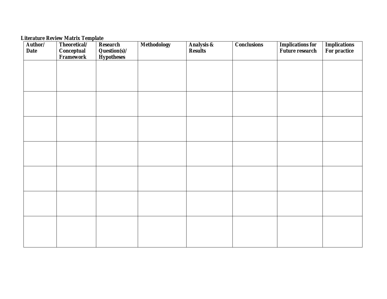 Literature Review Matrix Template pdf.pdf | DocDroid