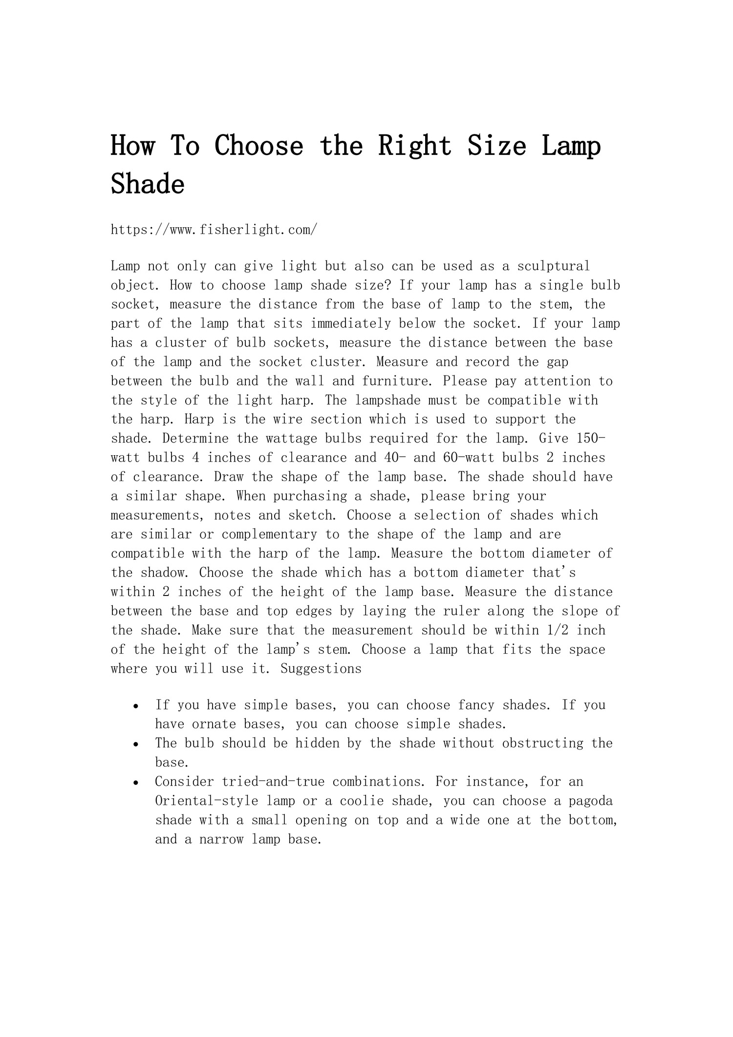 How To Choose the Right Size Lamp Shade.pdf | DocDroid