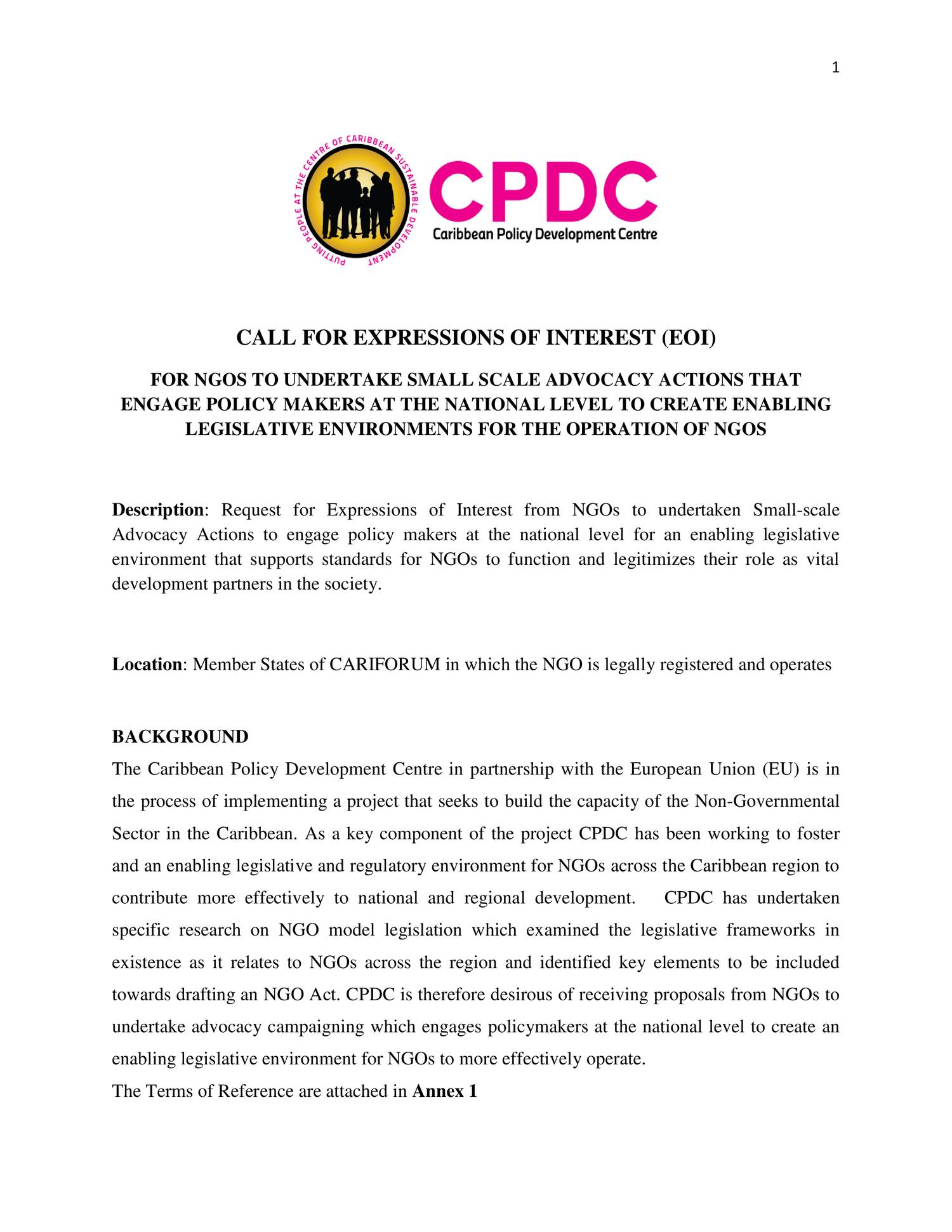 Call for Expressions of Interest NGO Legislation Small Scale Advocacy EOI Document.pdf | DocDroid