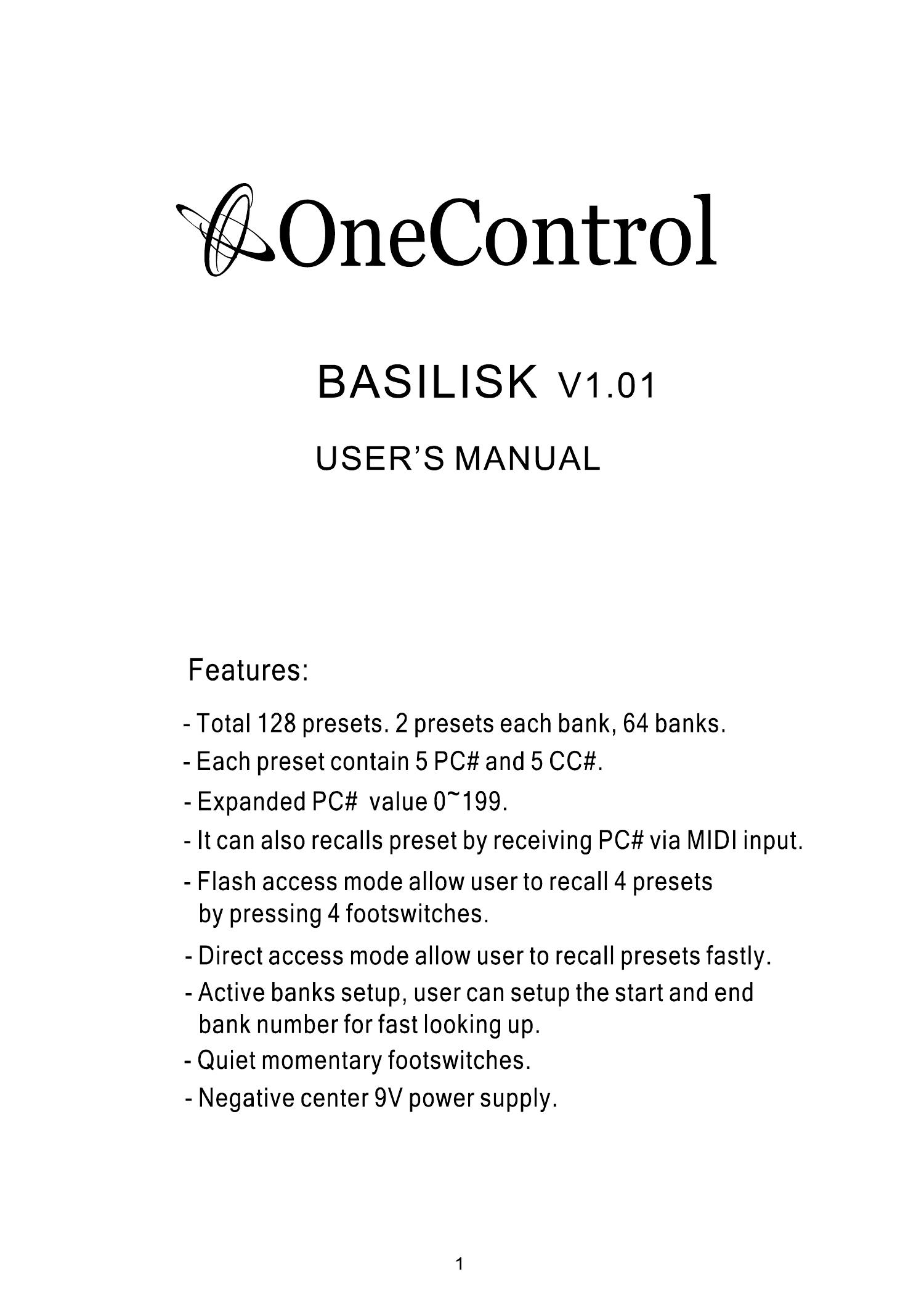 OneControl Basilisk Manual.pdf | DocDroid