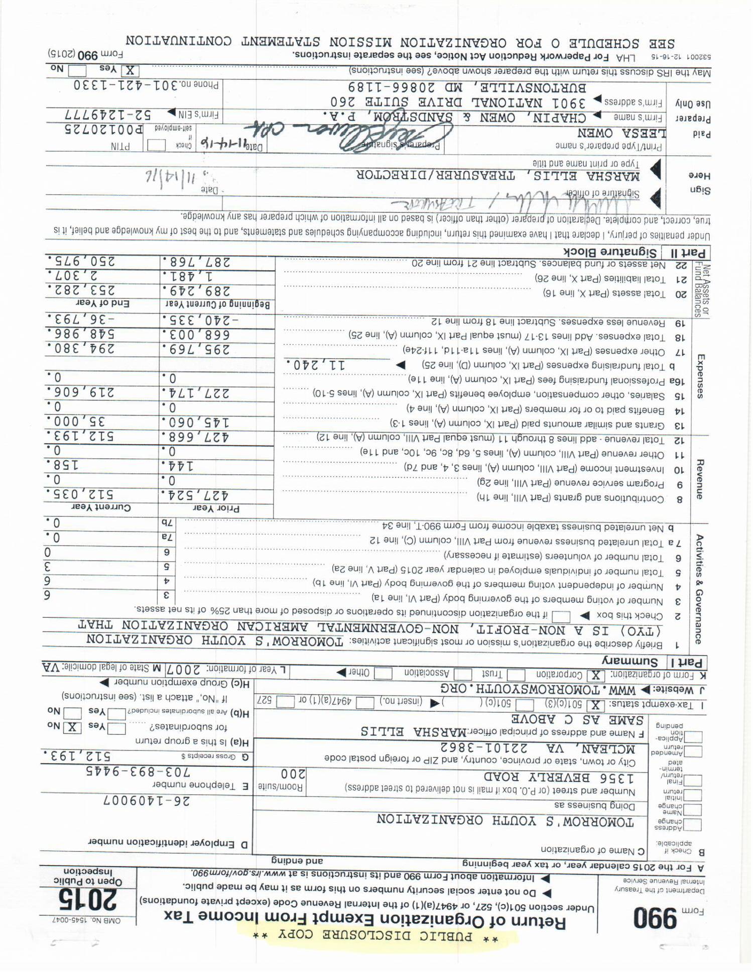 TYO 2015 Tax Return-Public Disclosure.pdf | DocDroid