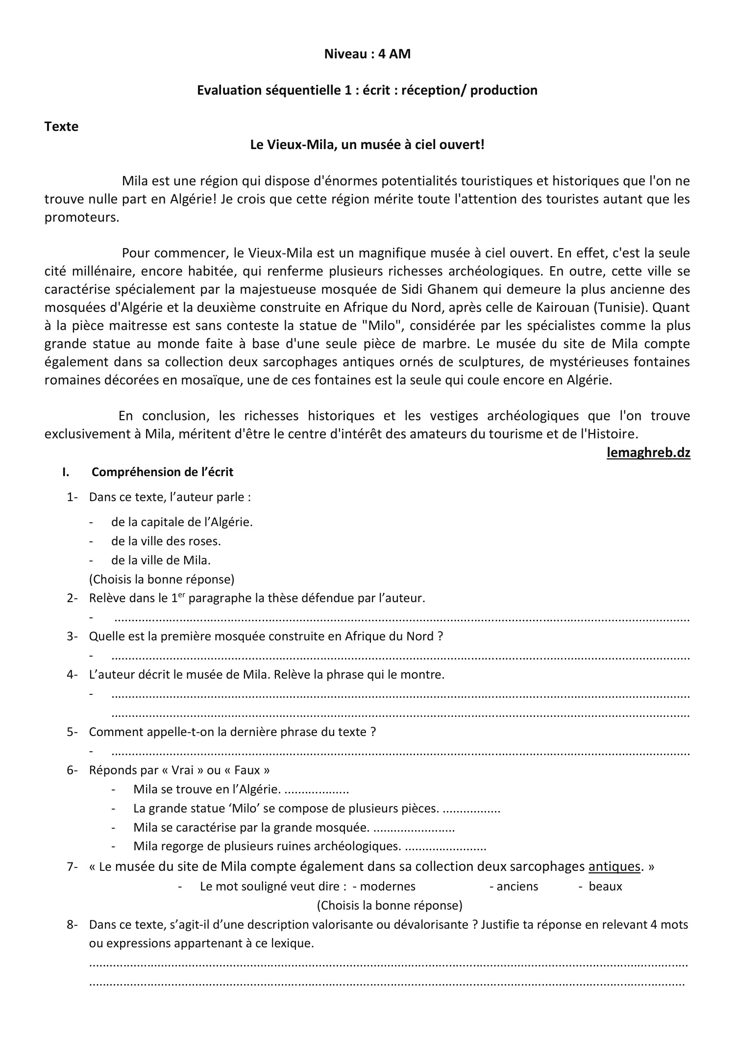 évaluation séquentielle 1 feuille d'activités.docx | DocDroid