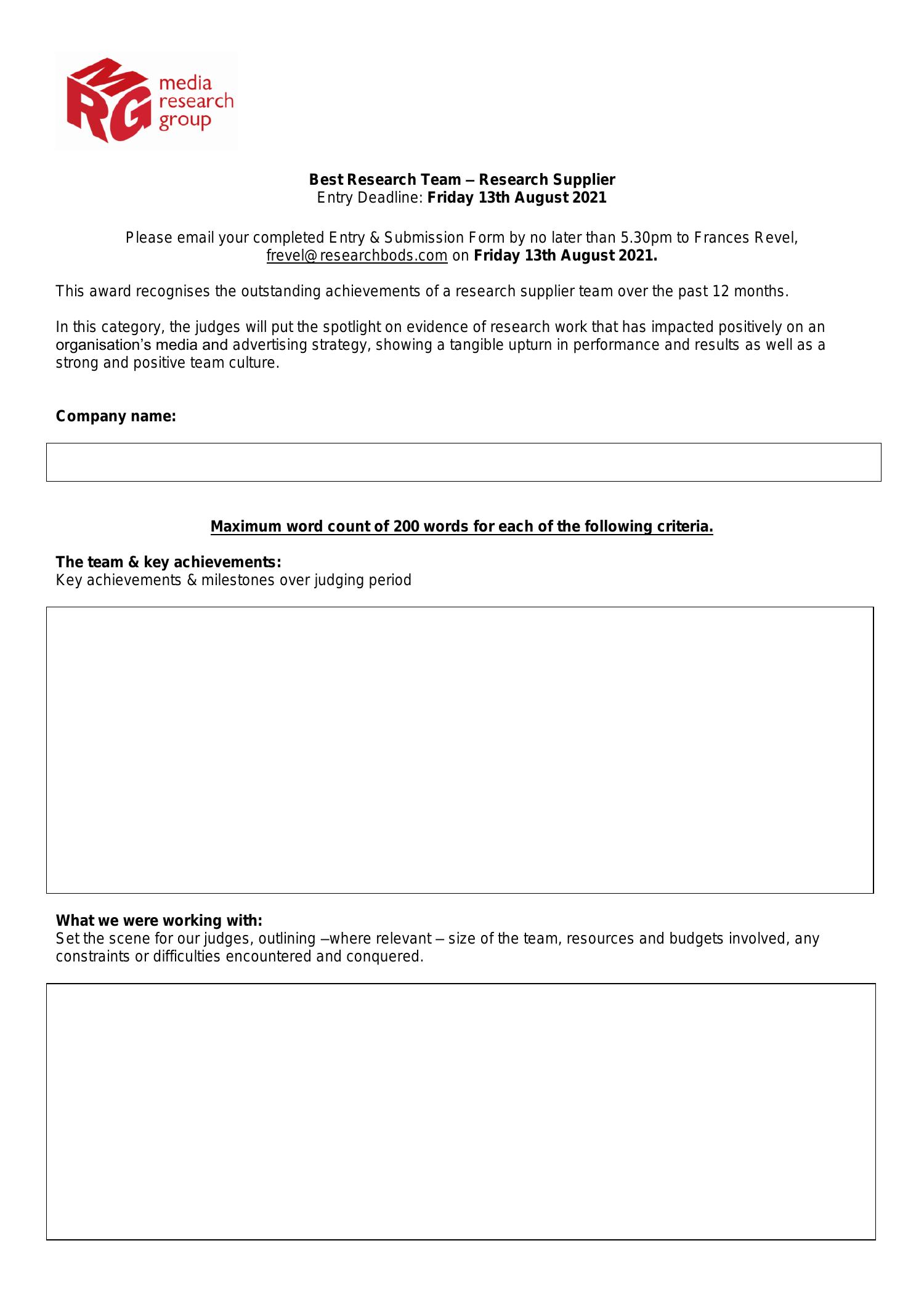 C3 Submission Form Best Research Team Research Supplier 2021.docx ...