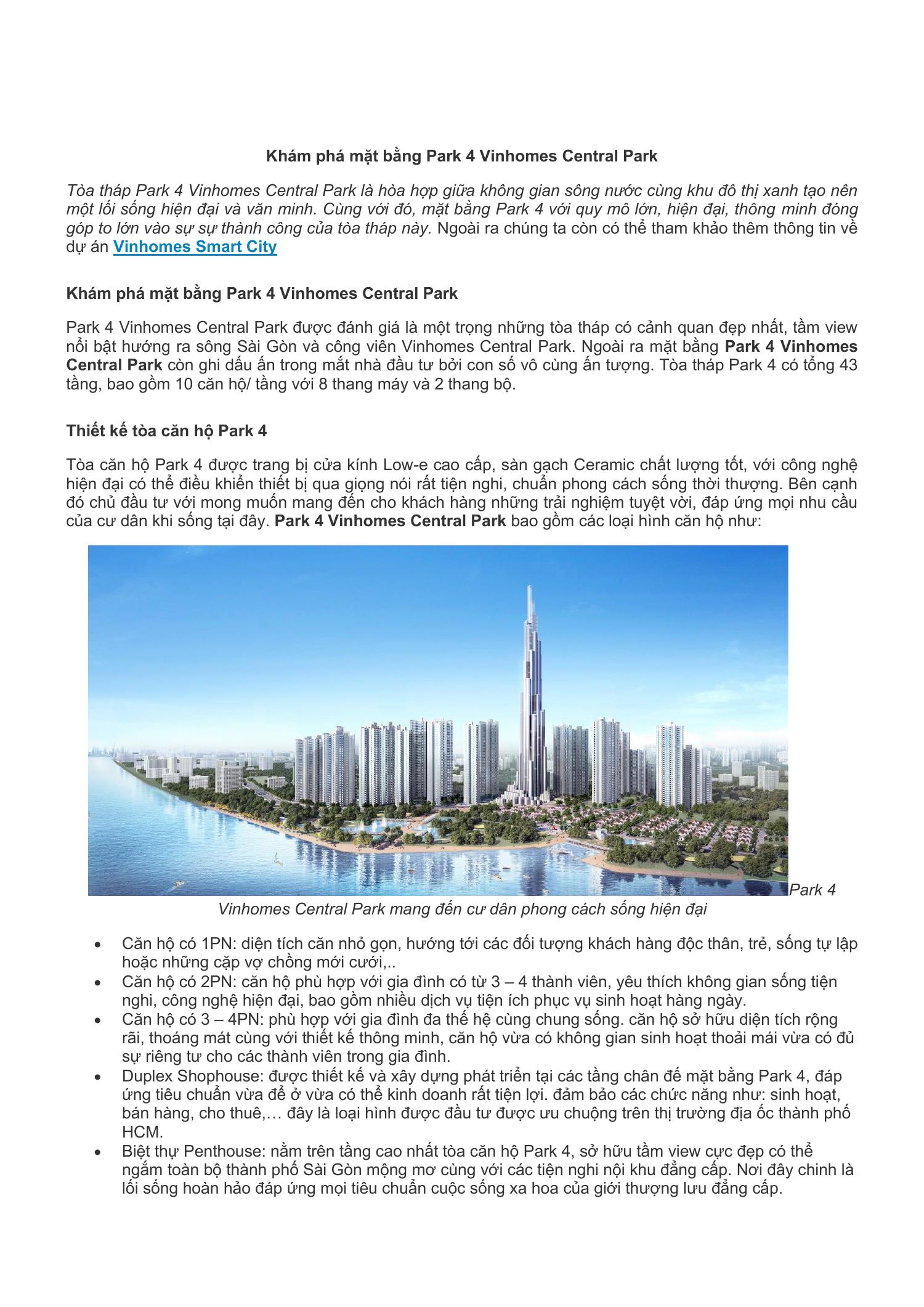 Khám phá mặt bằng Park 4 Vinhomes Central Park.docx | DocDroid
