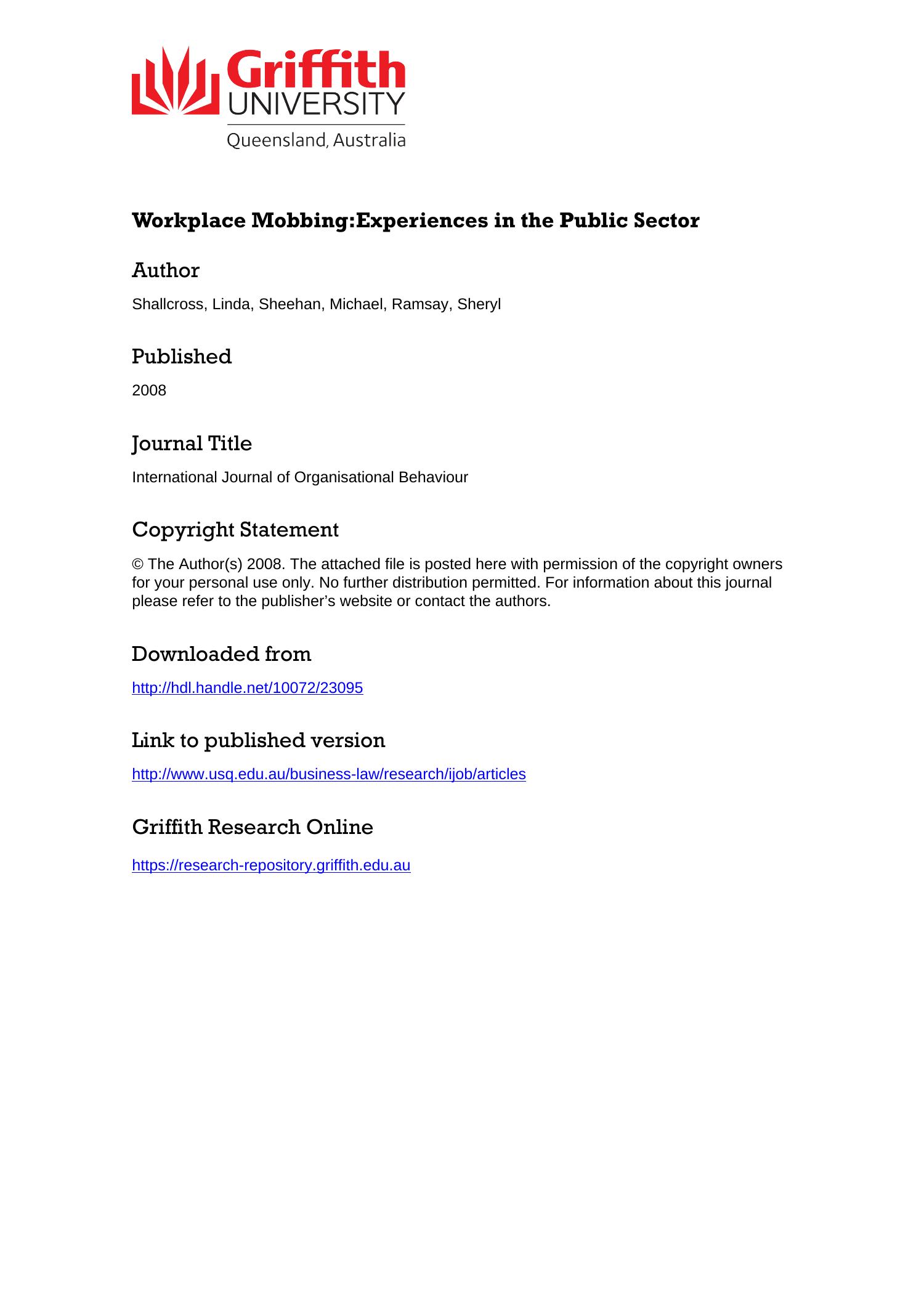Workplace Mobbing Experience.pdf | DocDroid