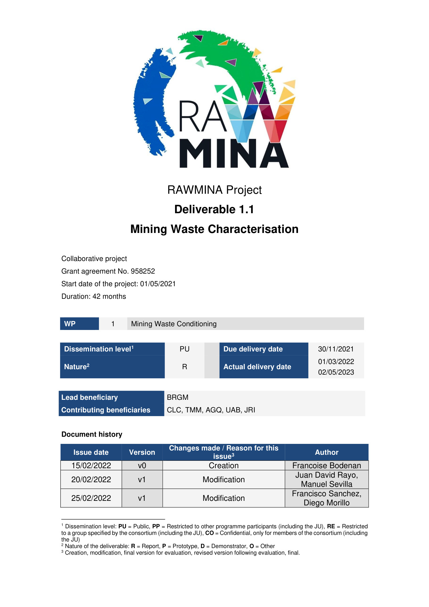 RAWMINA_D1.1_Mining waste characterization.pdf | DocDroid
