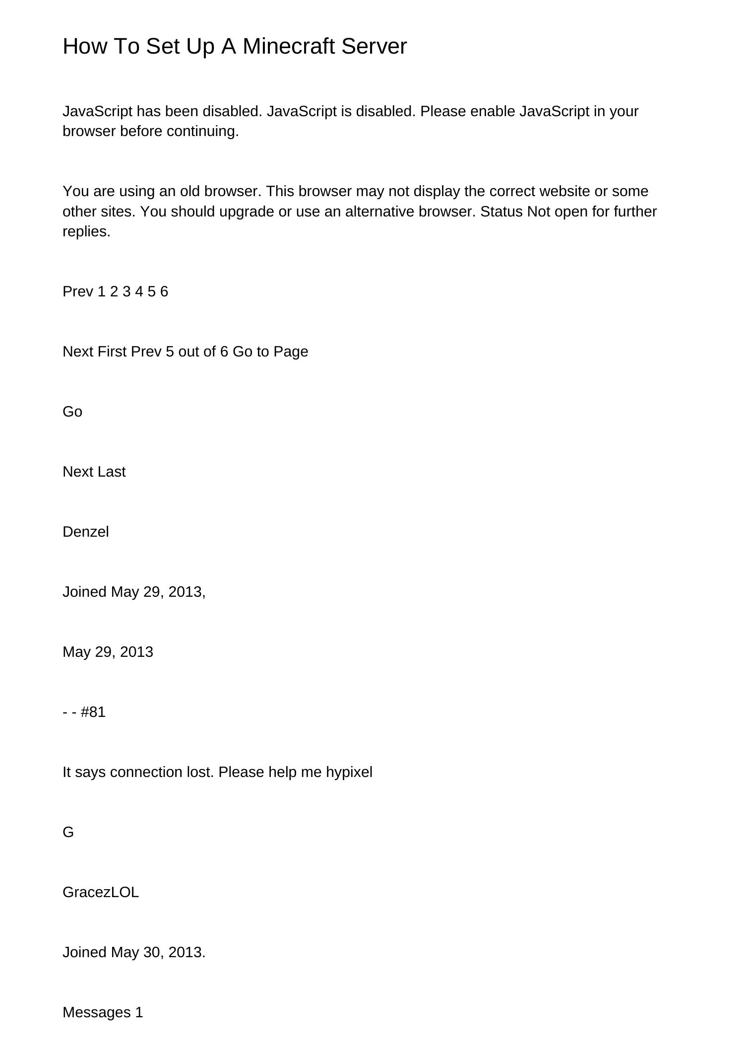 How To Set Up A Minecraft Serverntgyb.pdf.pdf | DocDroid