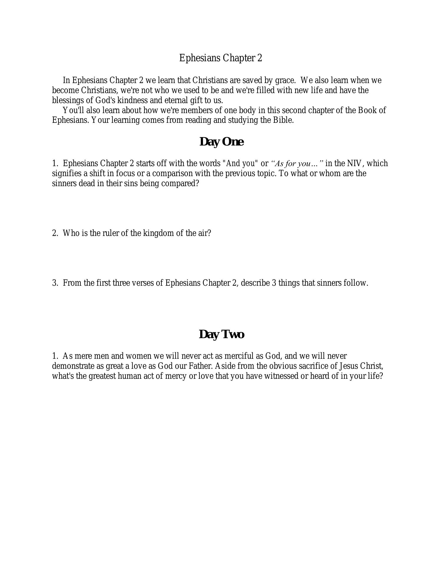 Ephesians Chapter 2 Docx Docdroid