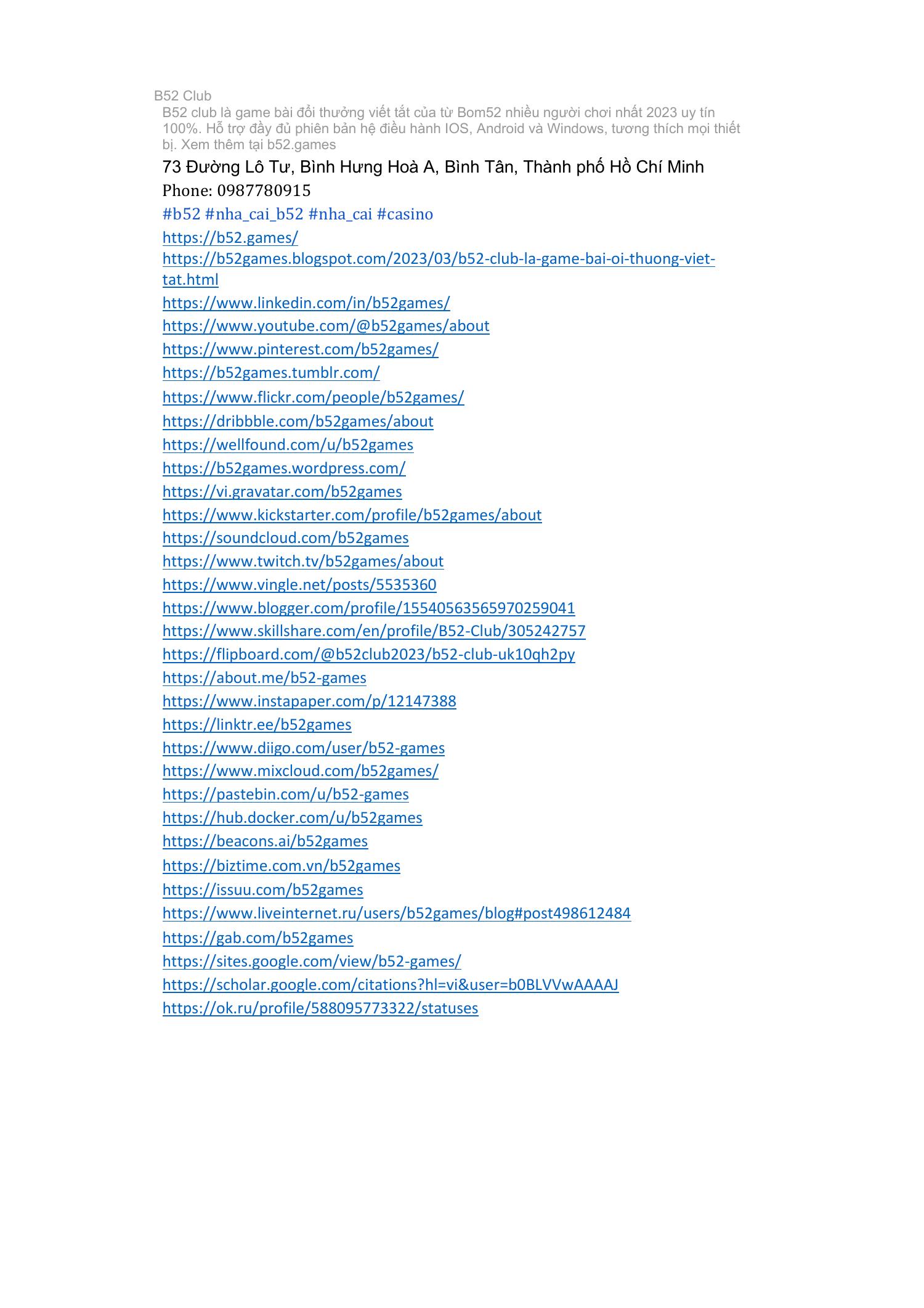 B52 Club.docx | DocDroid