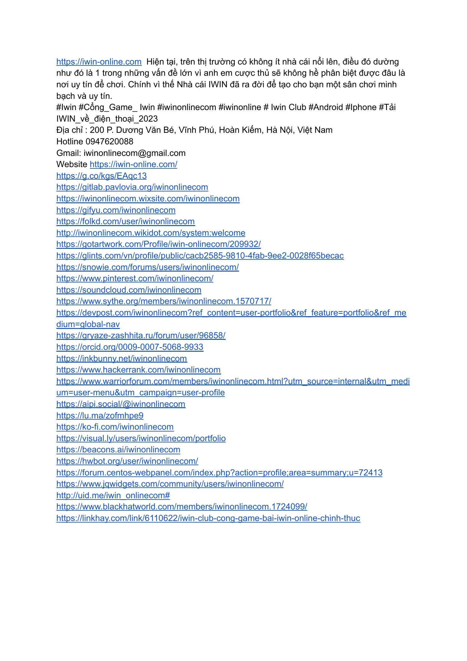 IWIN CLUB ️🎖️ CỔNG GAME BÀI IWIN ONLINE CHÍNH THỨC.pdf | DocDroid