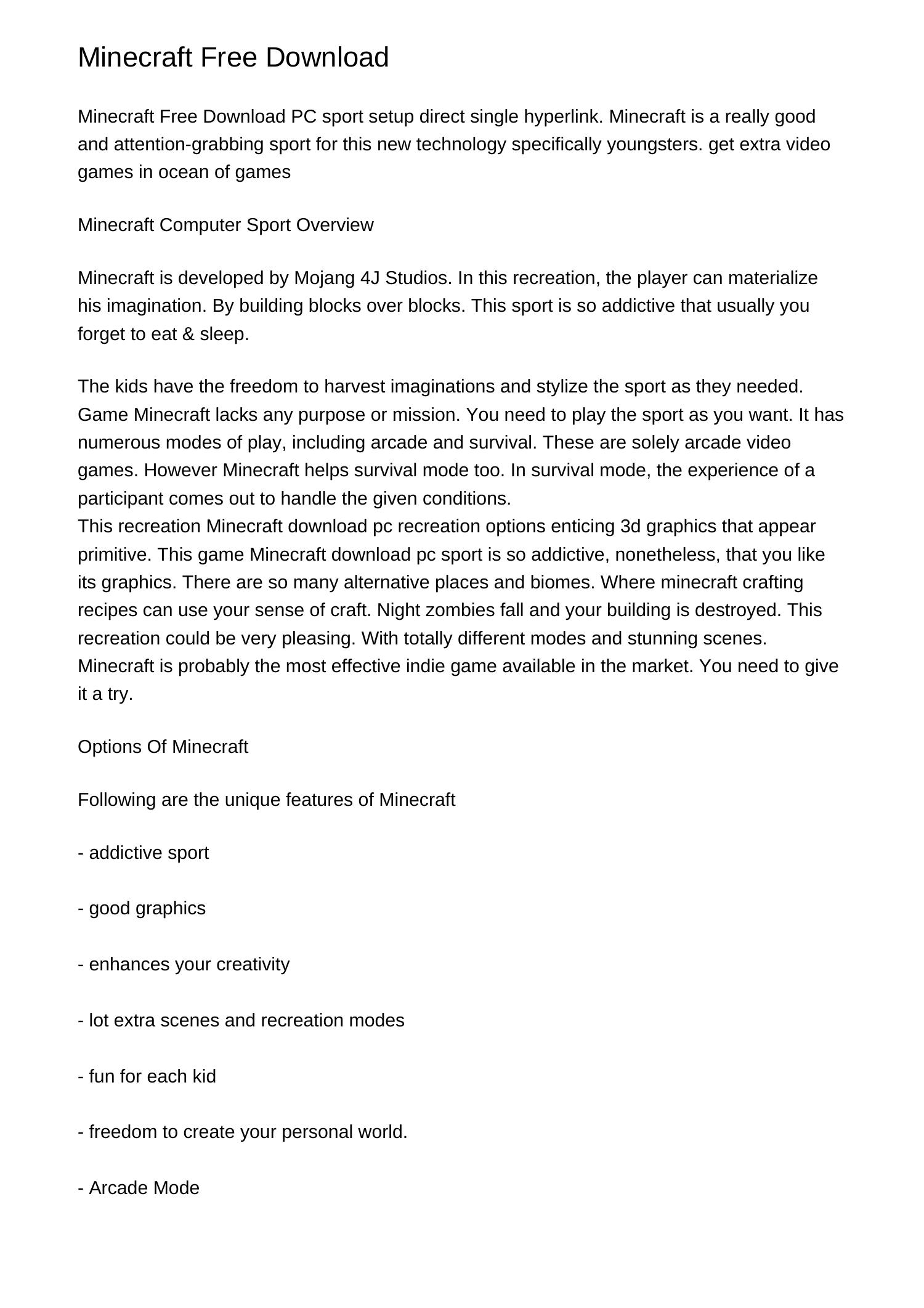 Minecraft Free Downloadzndzq.pdf.pdf | DocDroid