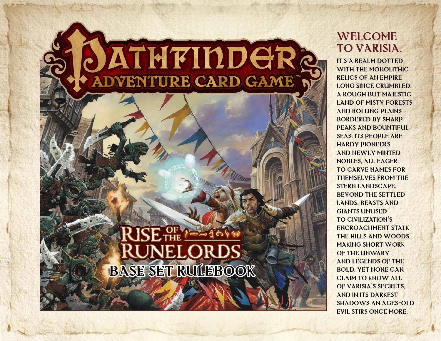 PathfinderCardGameRiseoftheRunelordsRules.pdf | DocDroid