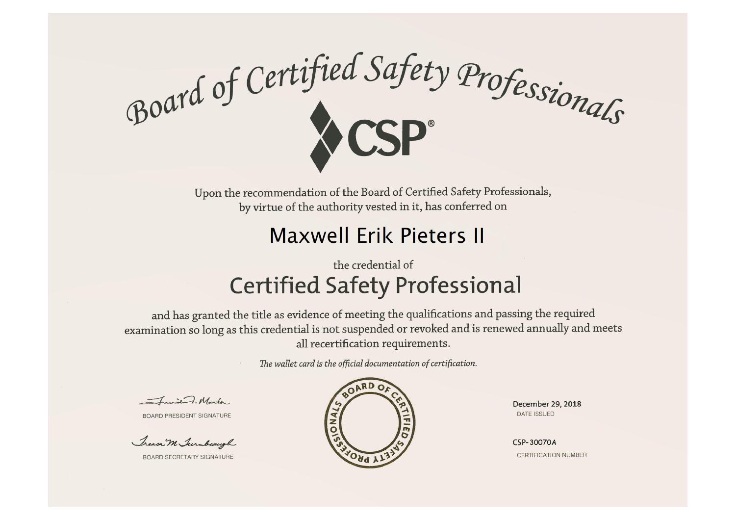 CSP - Maxwell Pieters II.pdf | DocDroid