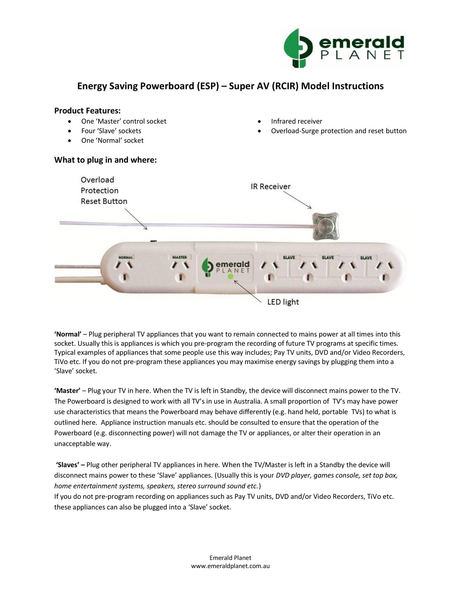 Emerald-Plant-Energy-Saving-Powerboard-instructions.pdf | DocDroid