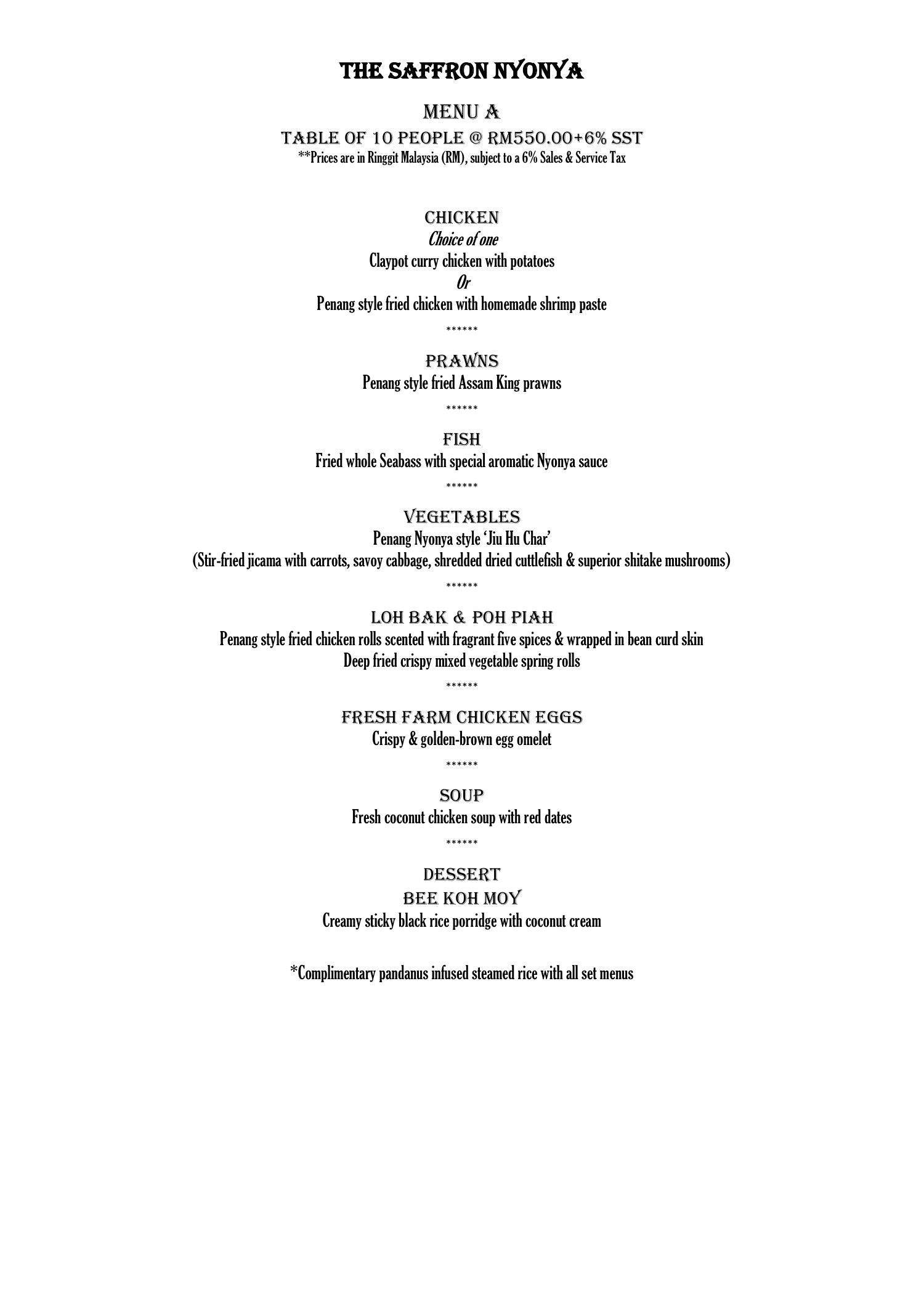 Nyonya Set Menus at Saffron.pdf | DocDroid