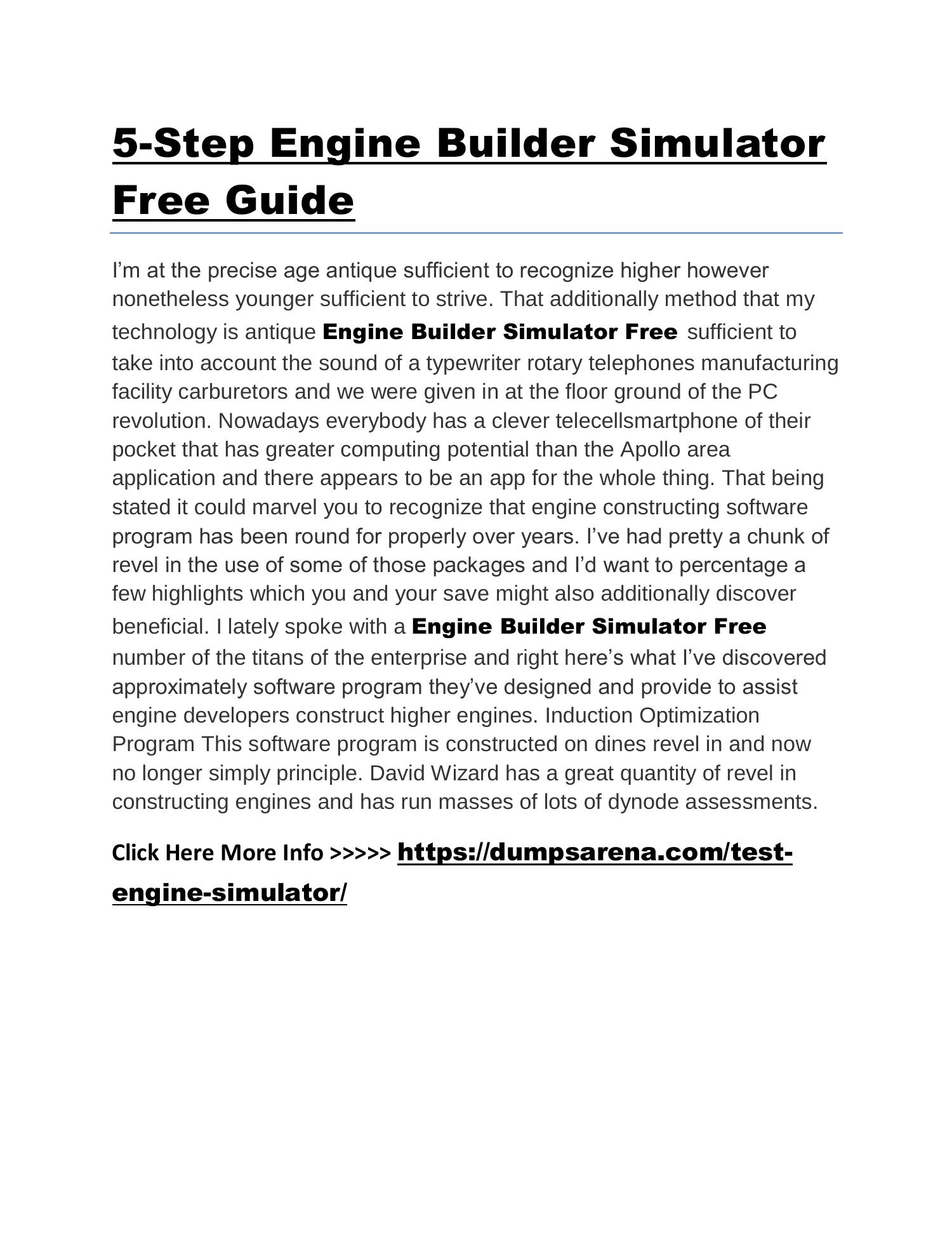 Engine Builder Simulator Free.pdf | DocDroid