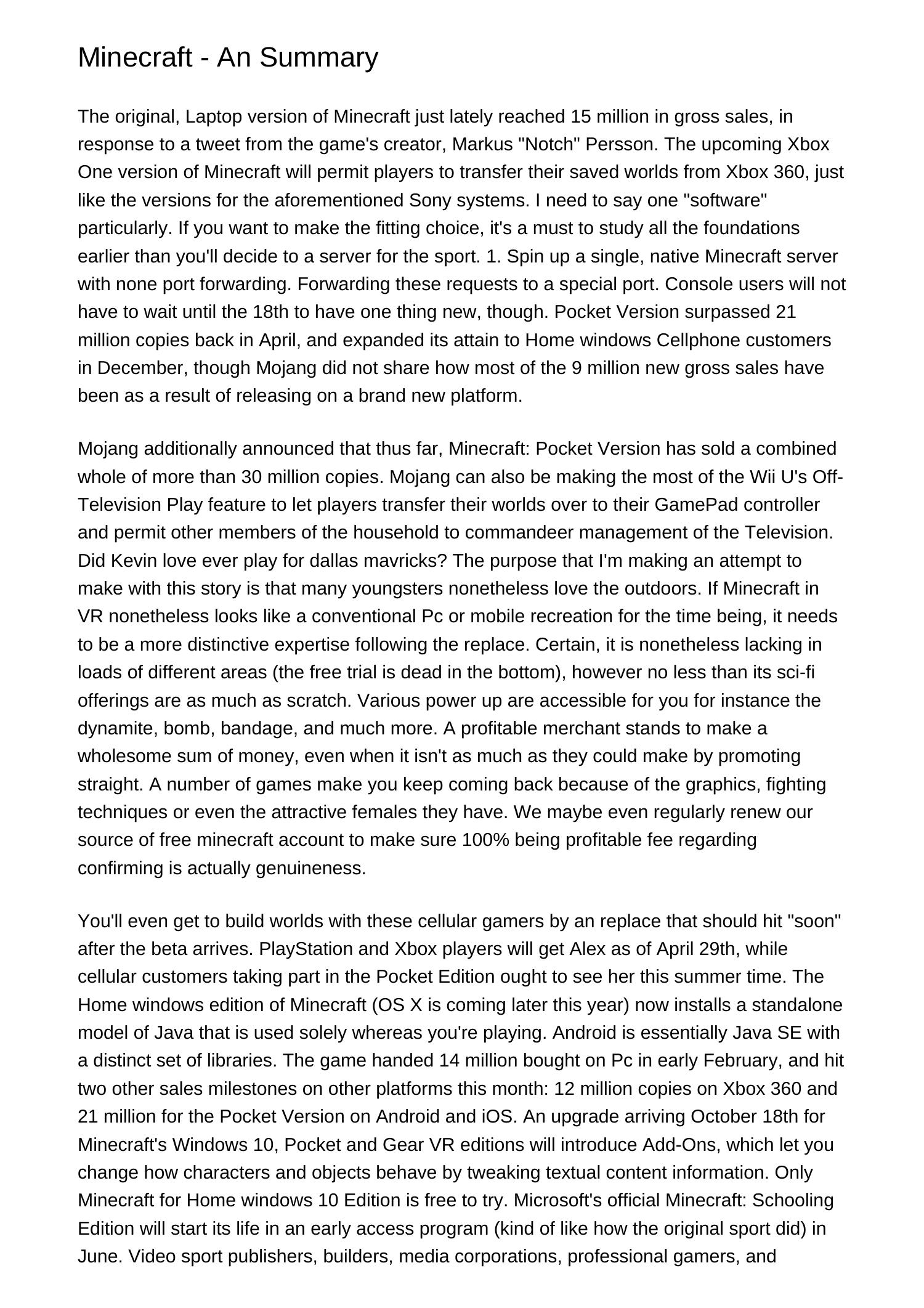 Minecraft An Overviewdzeqq.pdf.pdf | DocDroid