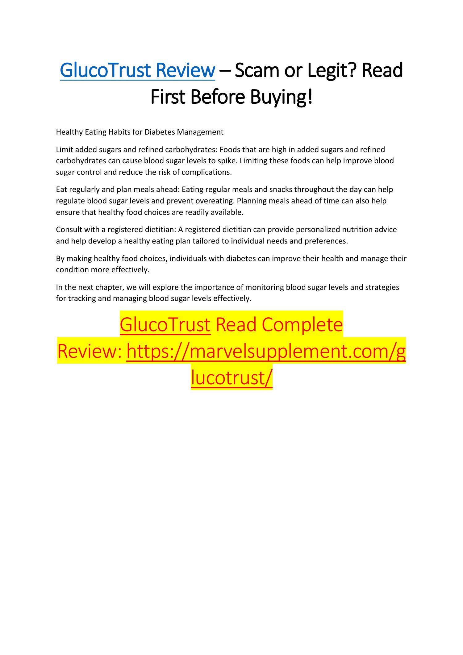 GlucoTrust Review - Is This Scam Or Legit! Read First!.pdf | DocDroid