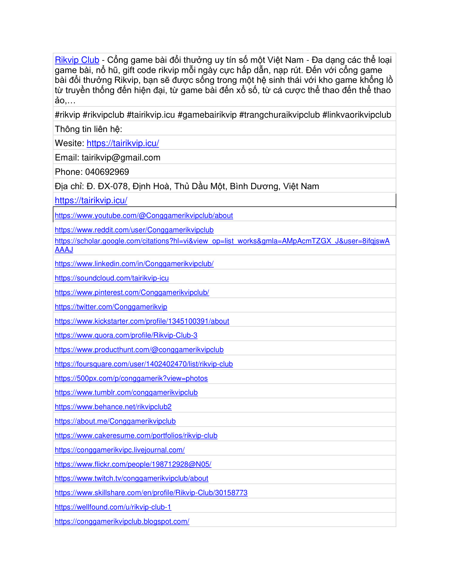 Rikvip Club.docx | DocDroid